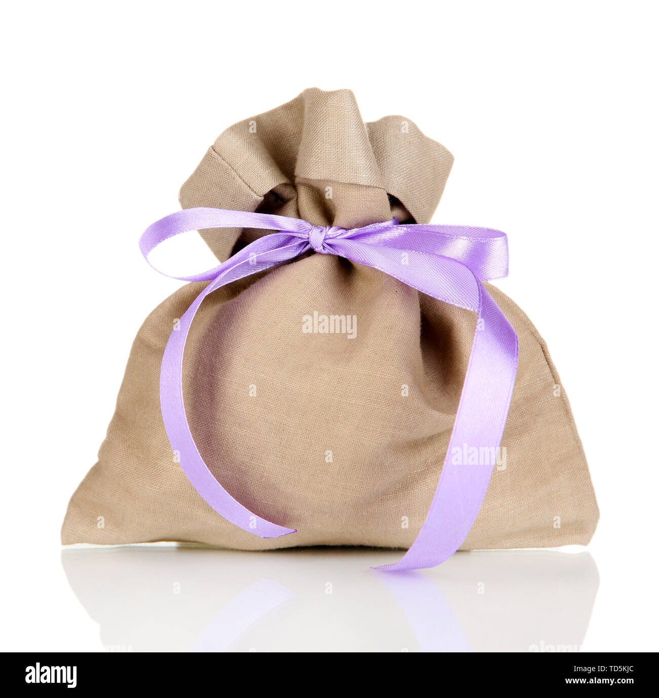 Small sack, isolated on white Stock Photo - Alamy