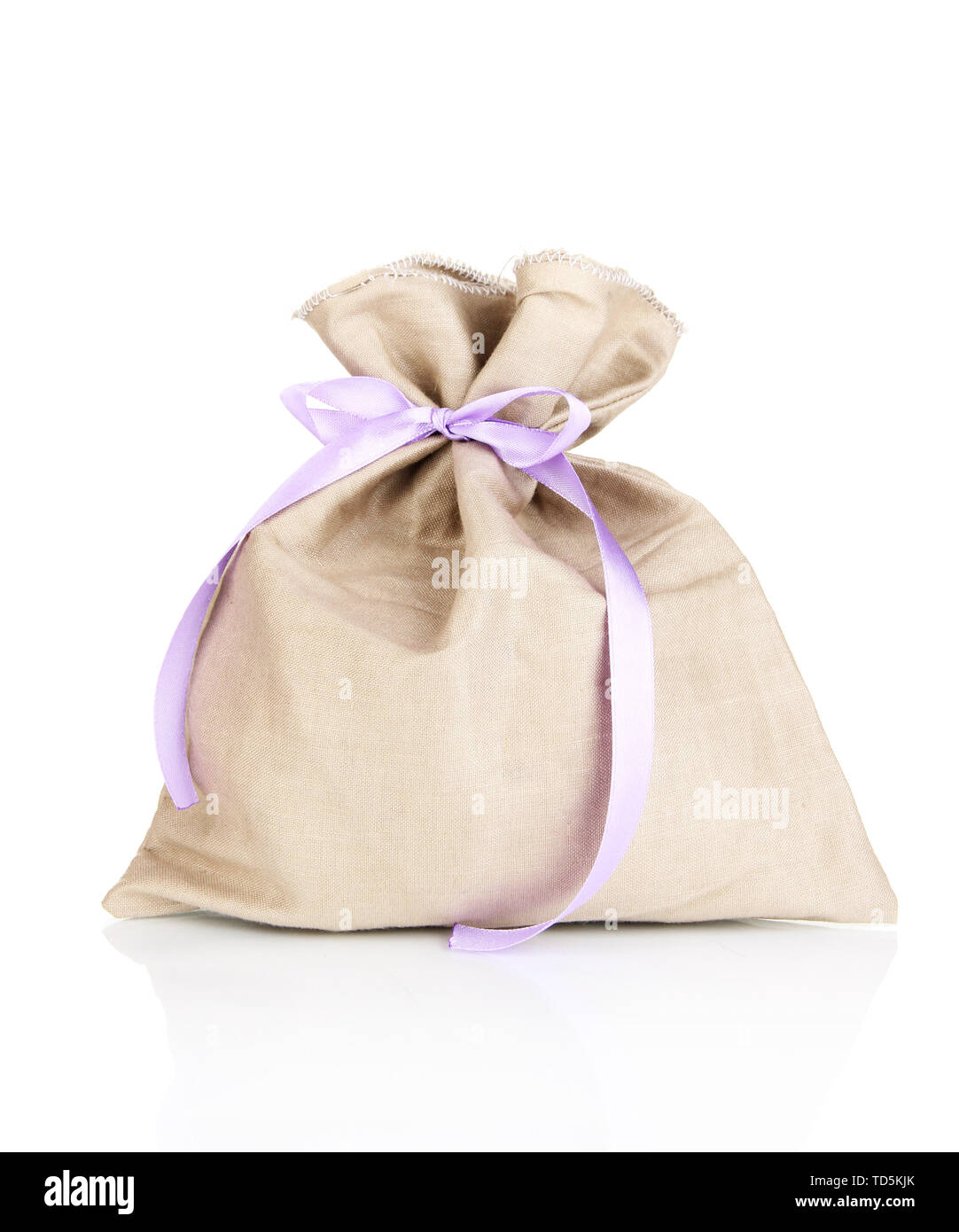 Small sack, isolated on white Stock Photo - Alamy