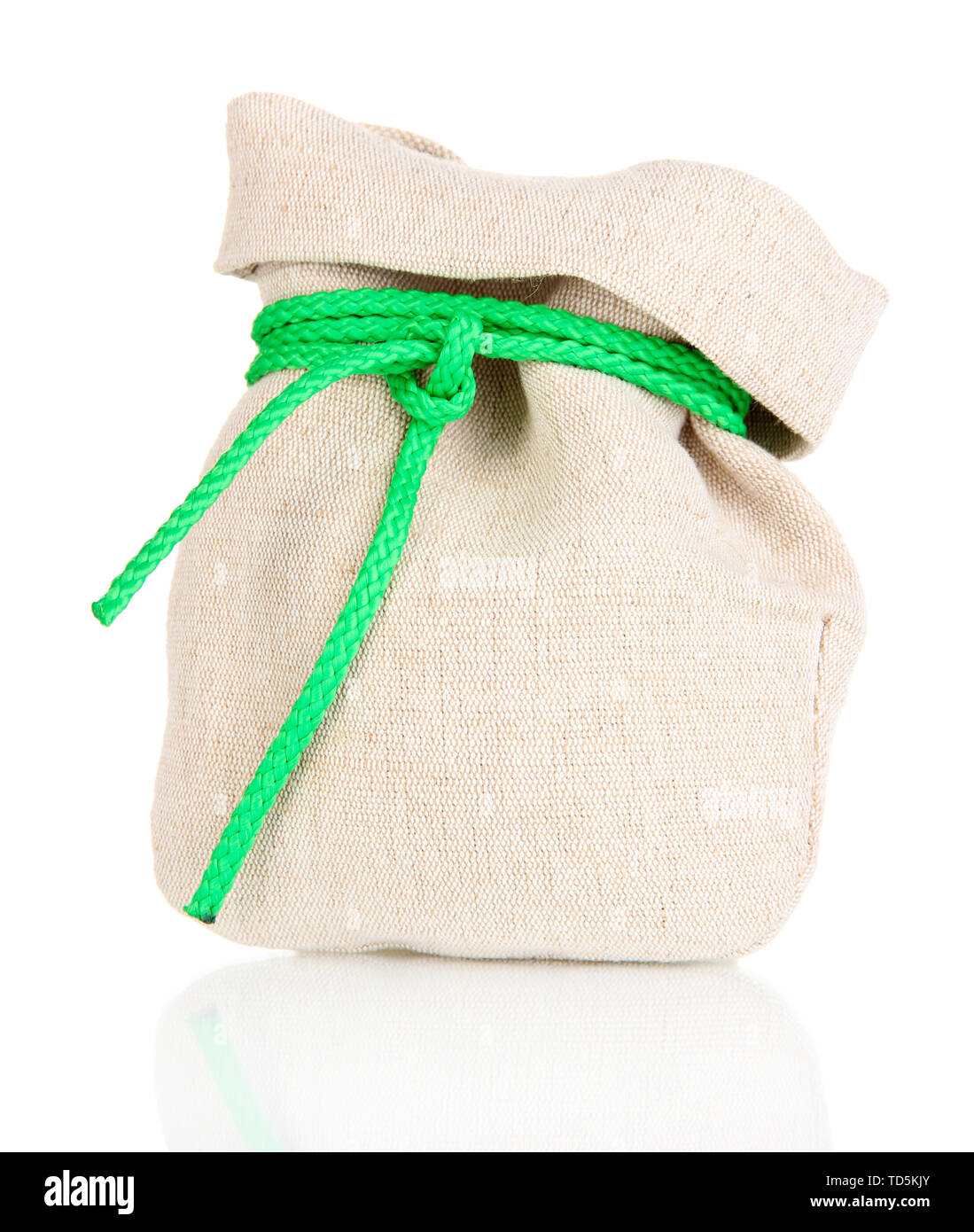 Small sack, isolated on white Stock Photo - Alamy