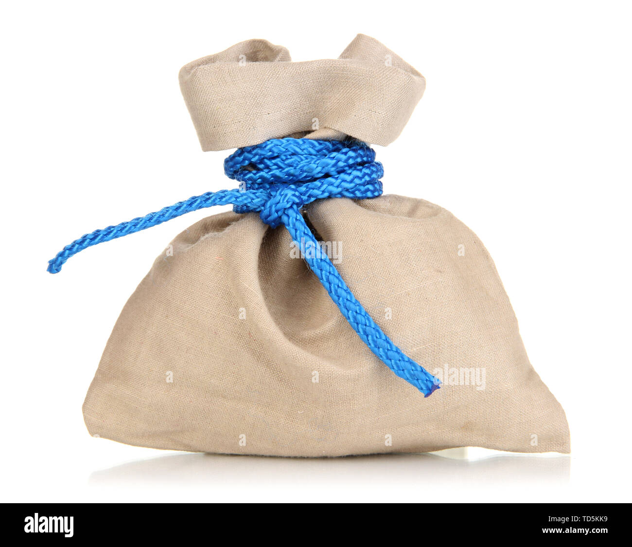 Small sack, isolated on white Stock Photo - Alamy