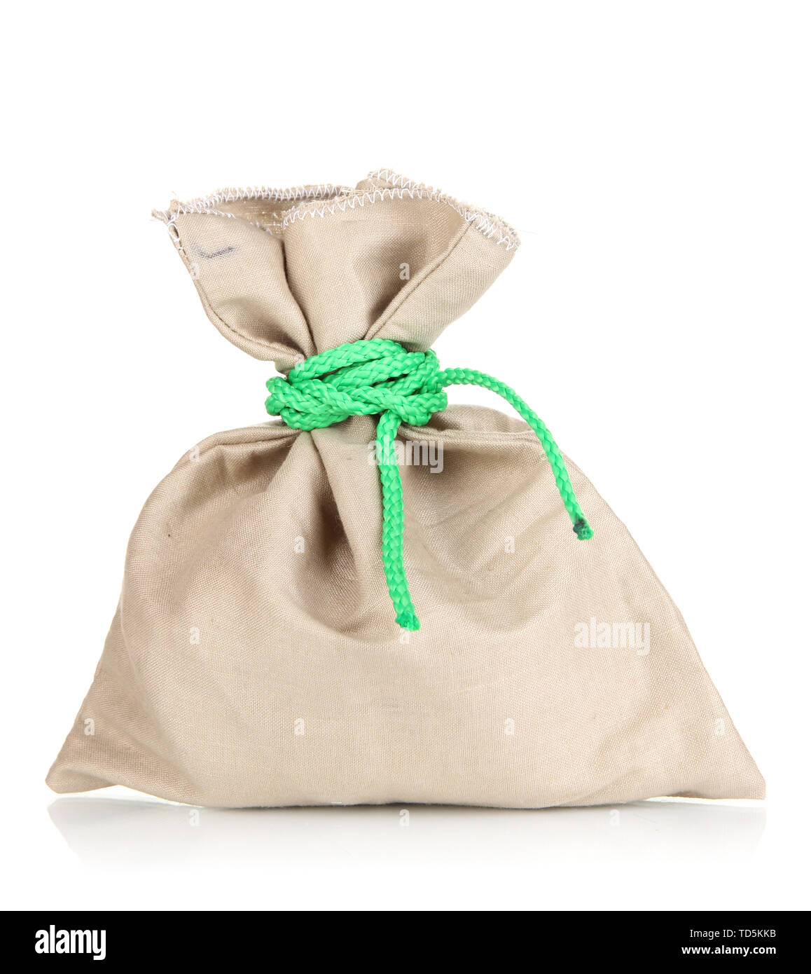 Small sack, isolated on white Stock Photo - Alamy