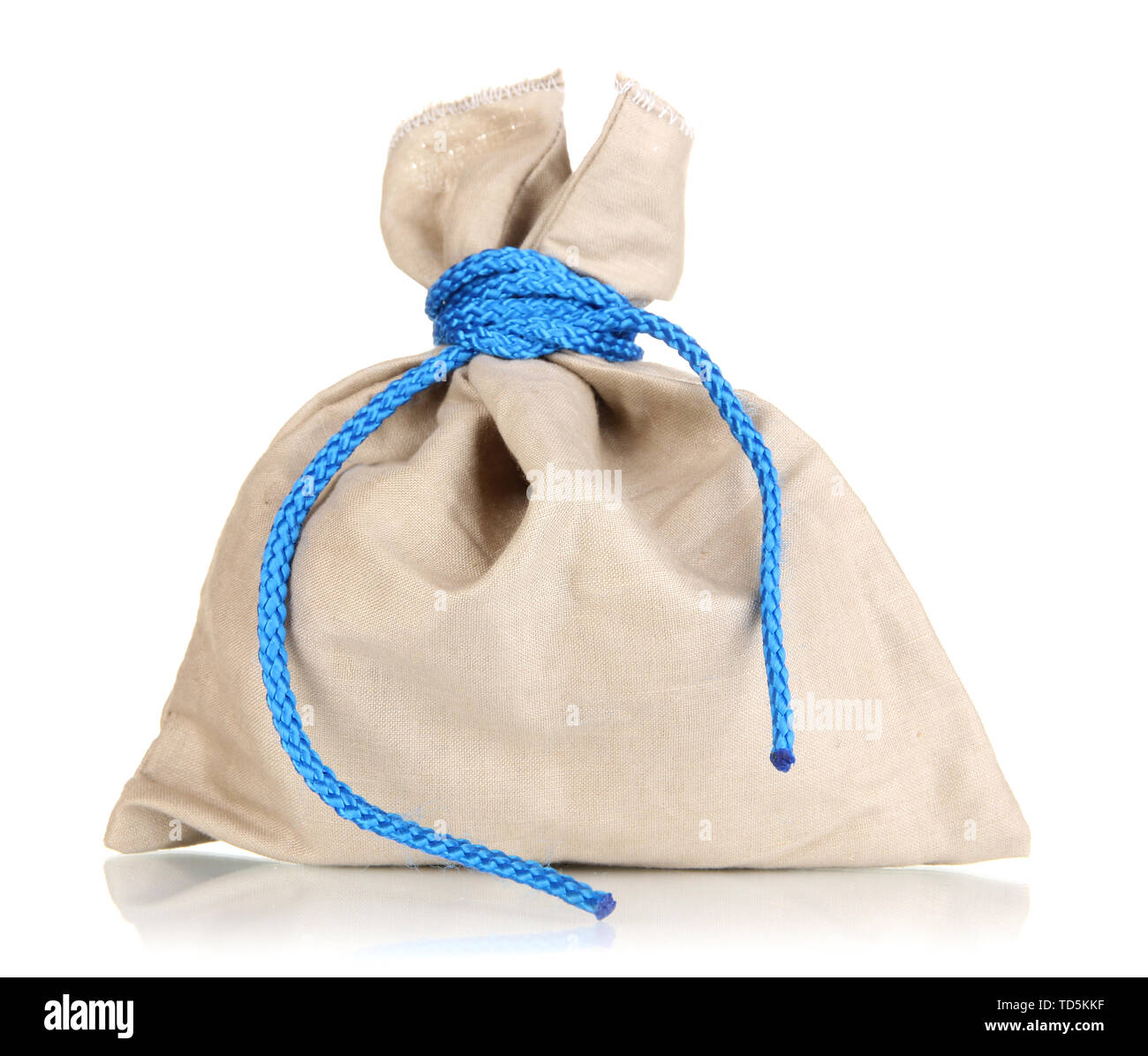 Small sack, isolated on white Stock Photo - Alamy