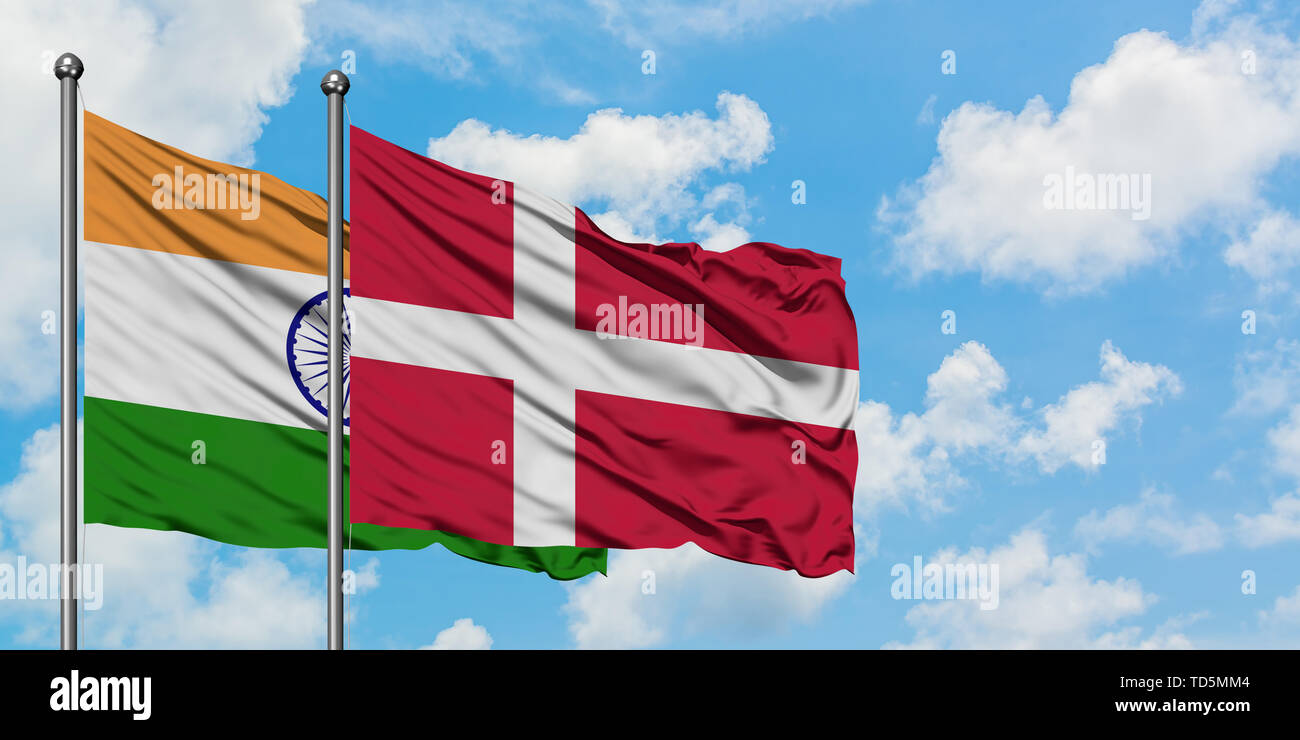 Denmark india flag hi-res stock photography and images - Alamy