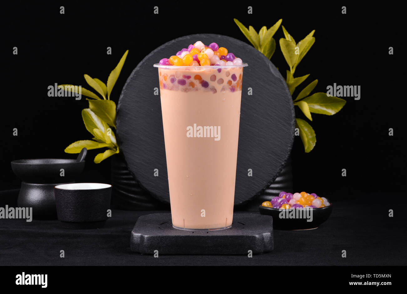 Milk tea drinks HD picture Stock Photo - Alamy