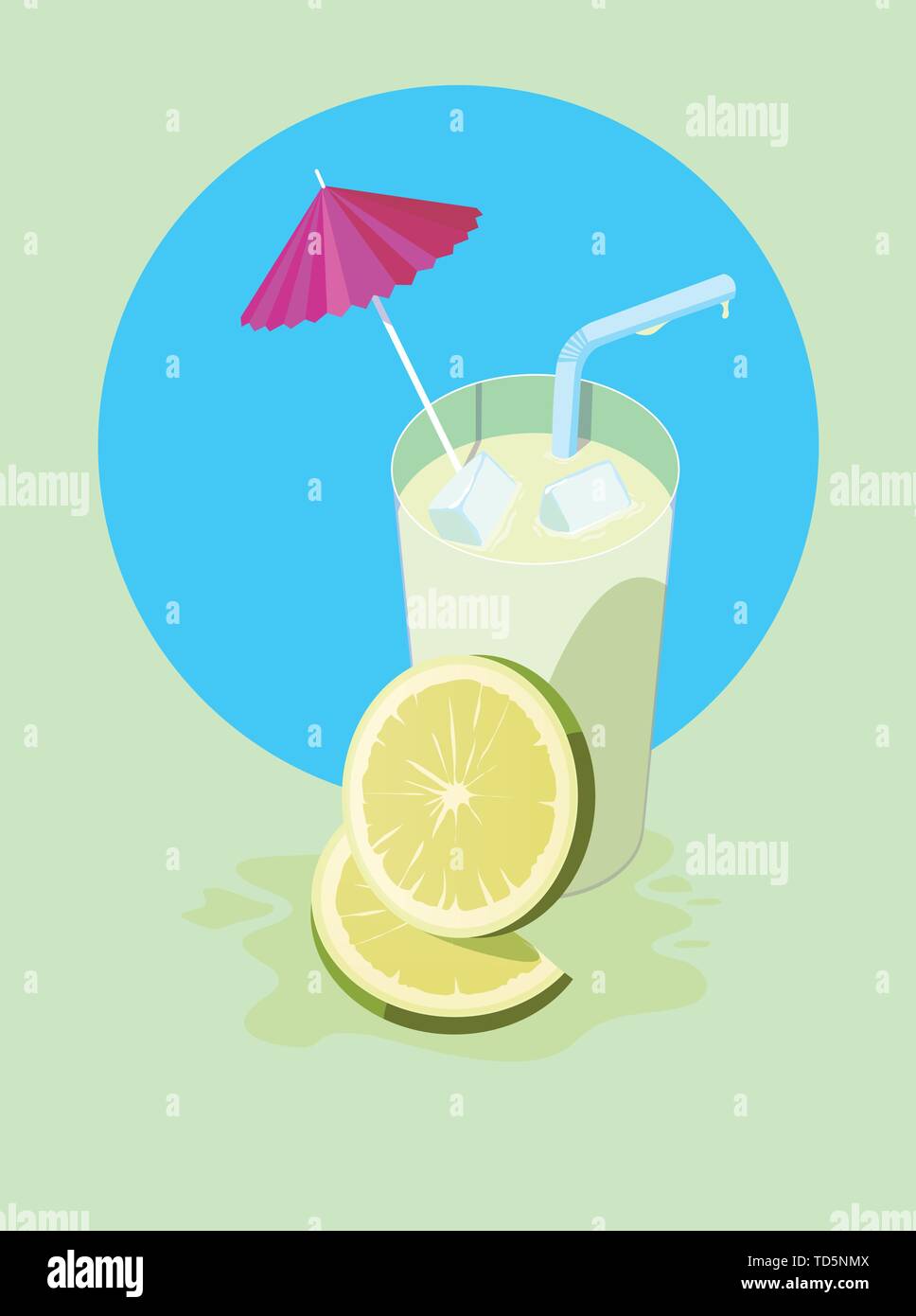 lemon juice design, Drink glass beverage fresh food and healthy theme ...