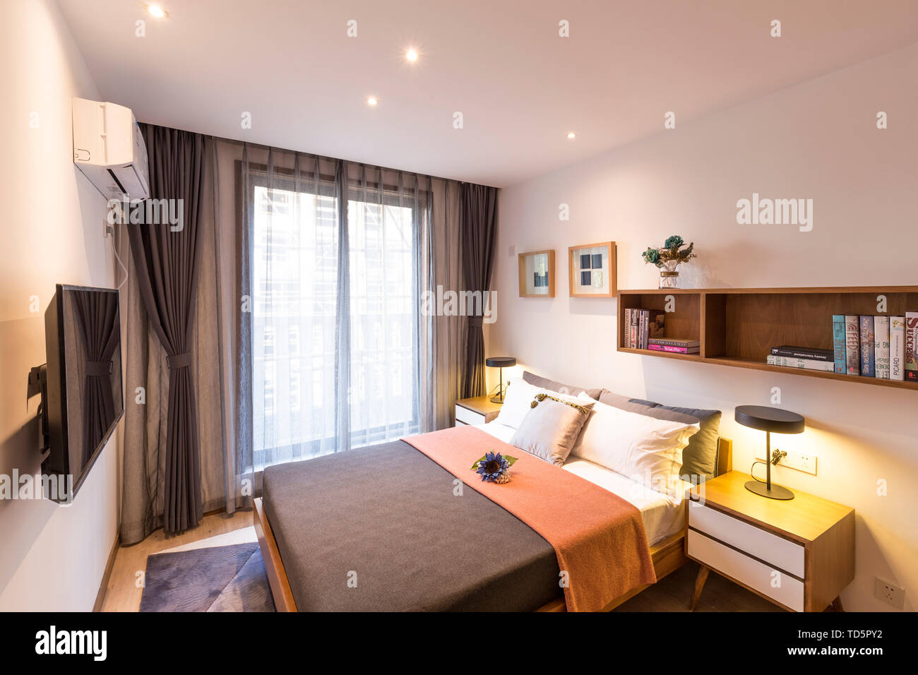 Interior Space Design of Model Room, Decorative Decoration Design Stock ...