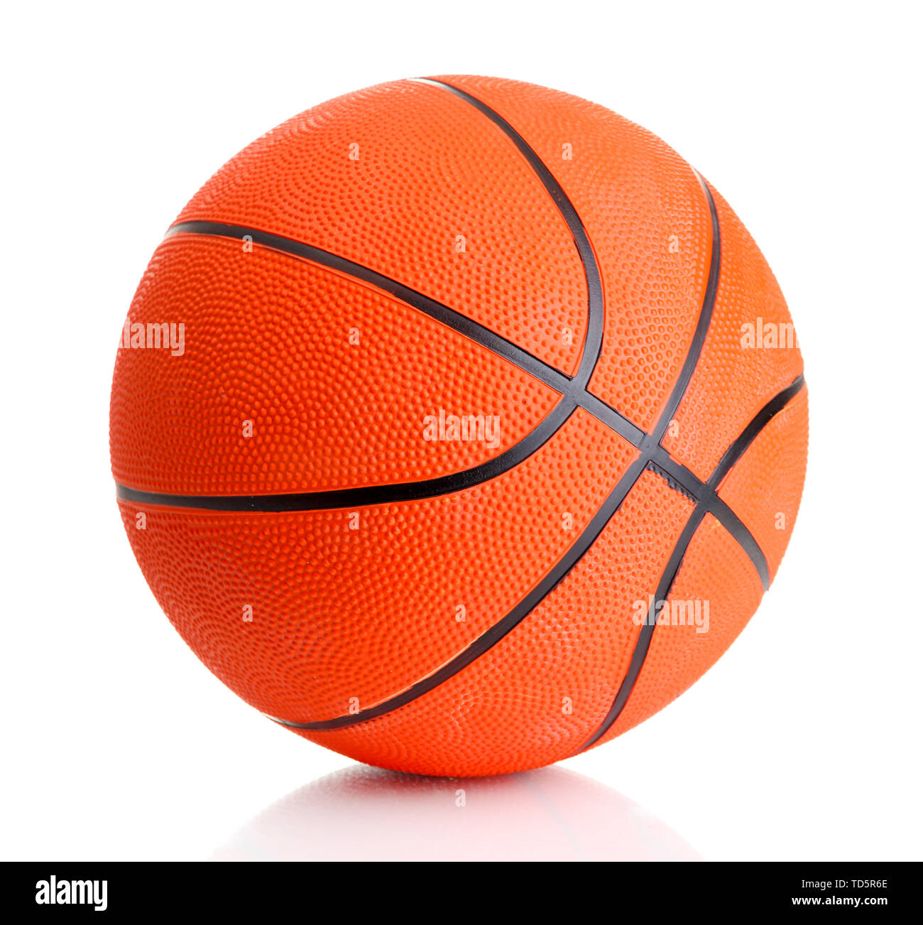 Basketball isolated on white Stock Photo - Alamy