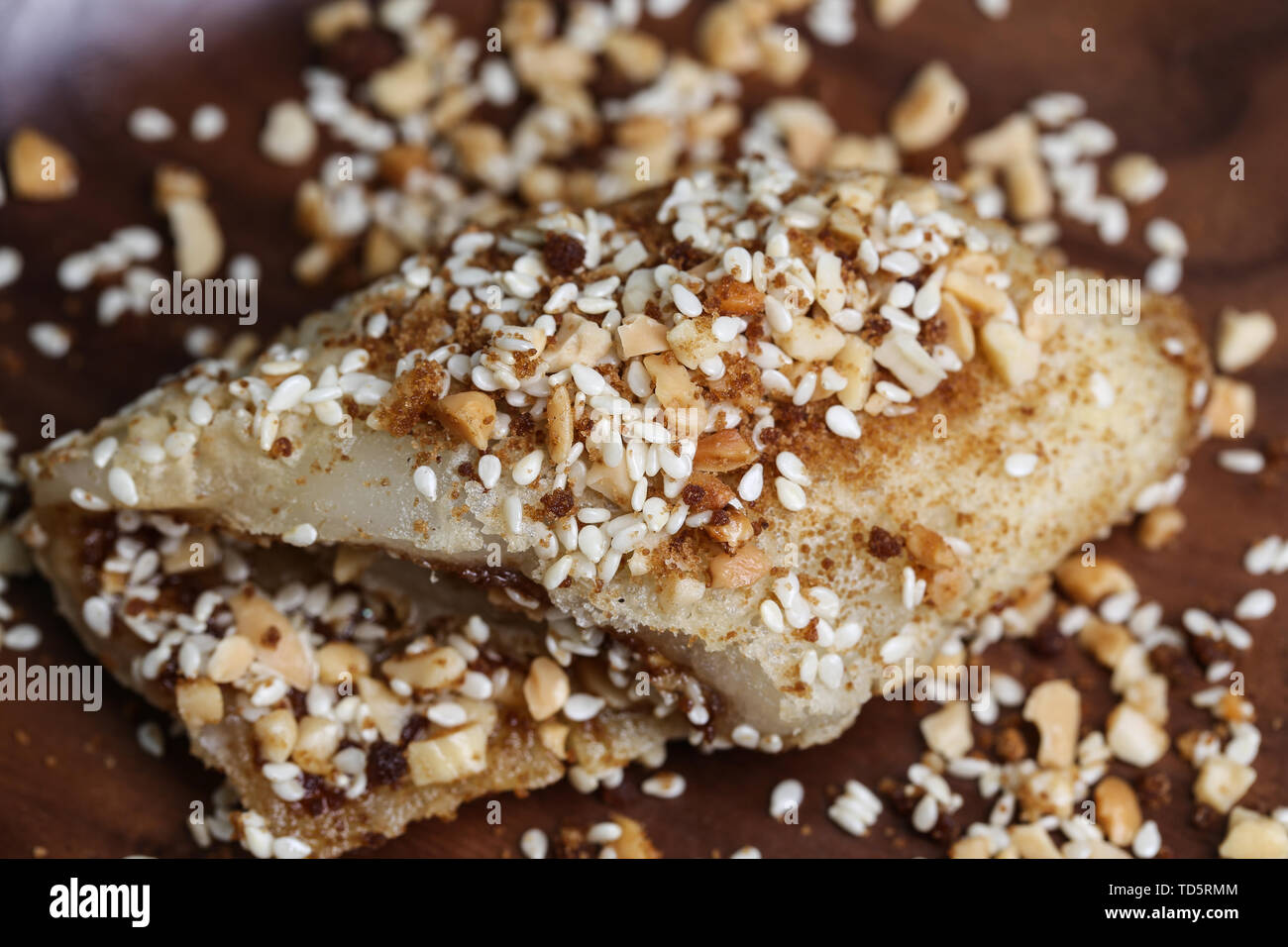Chinese traditional snack Ciba hemp rice cake Stock Photo - Alamy