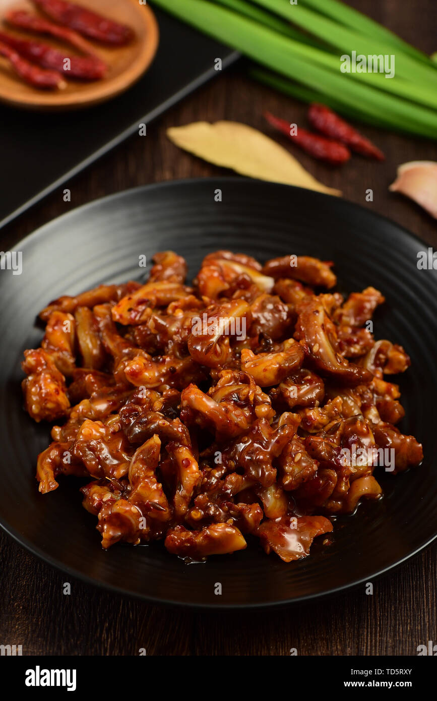 Spicy pig crispy bones Stock Photo - Alamy
