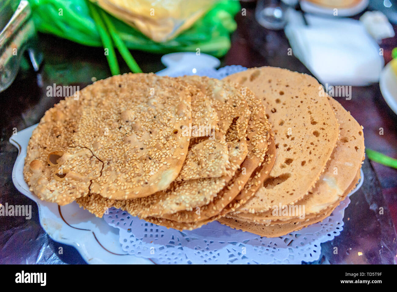 Baked cakes in Zhou Village, Zibo, Shandong Province Stock Photo - Alamy