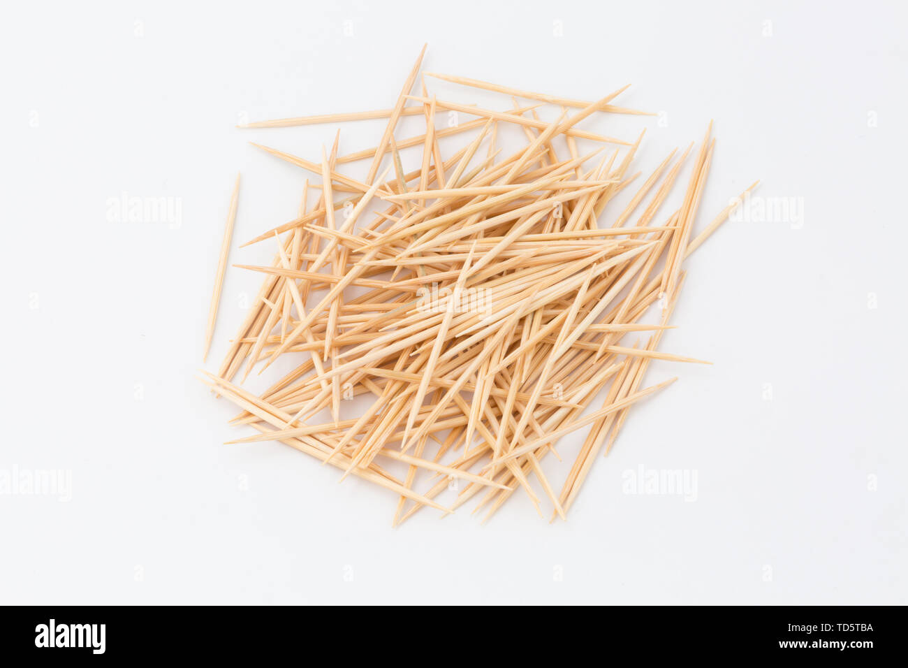 Toothpick on white background Stock Photo - Alamy