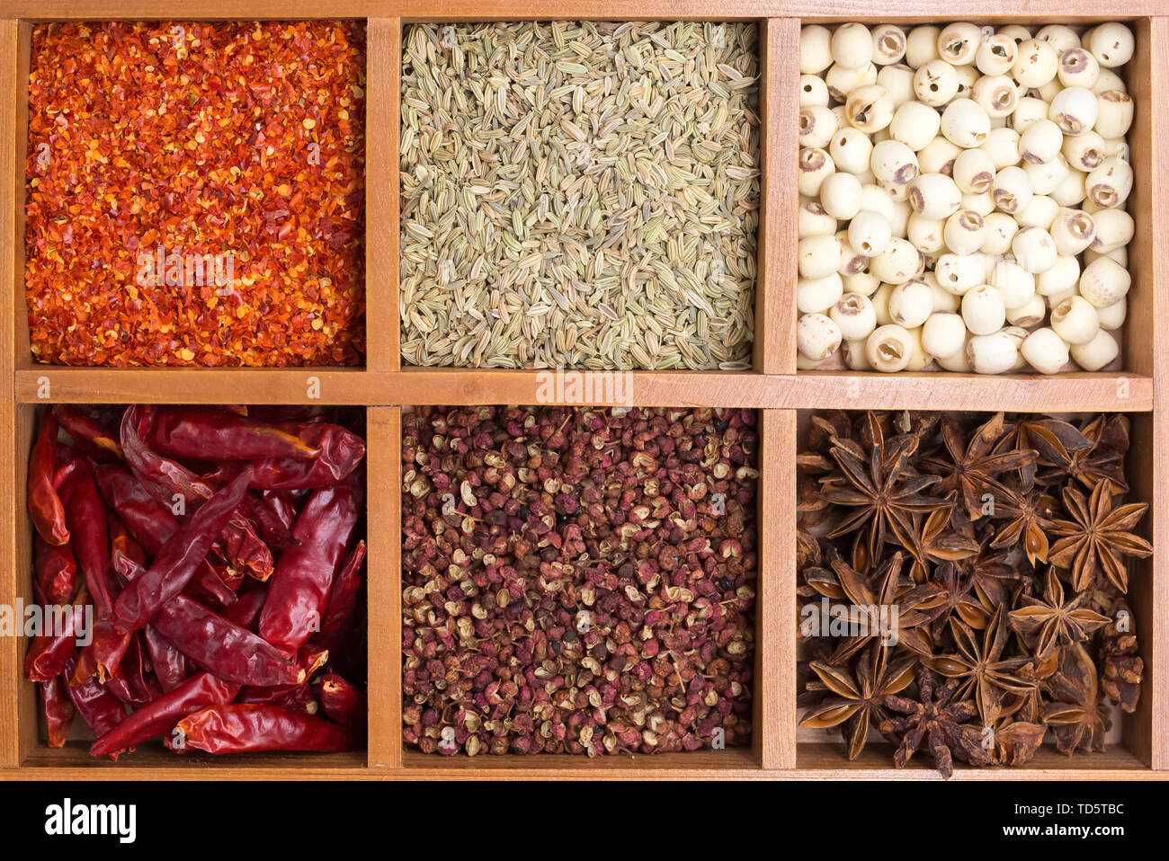 All kinds of seasonings, Chinese seasonings, high angle overhead shot ...