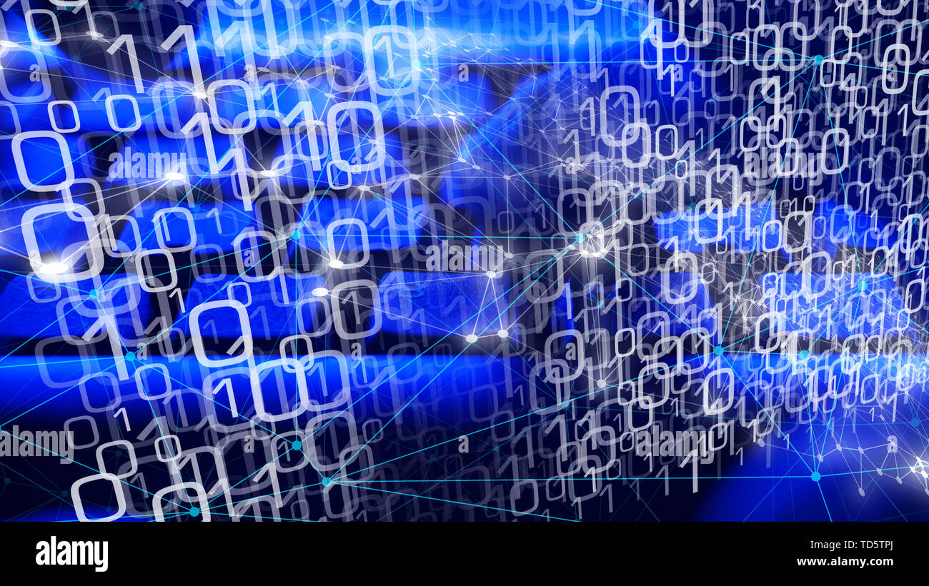 Digital wires connect the dots, cyber terrorism security Stock Photo ...