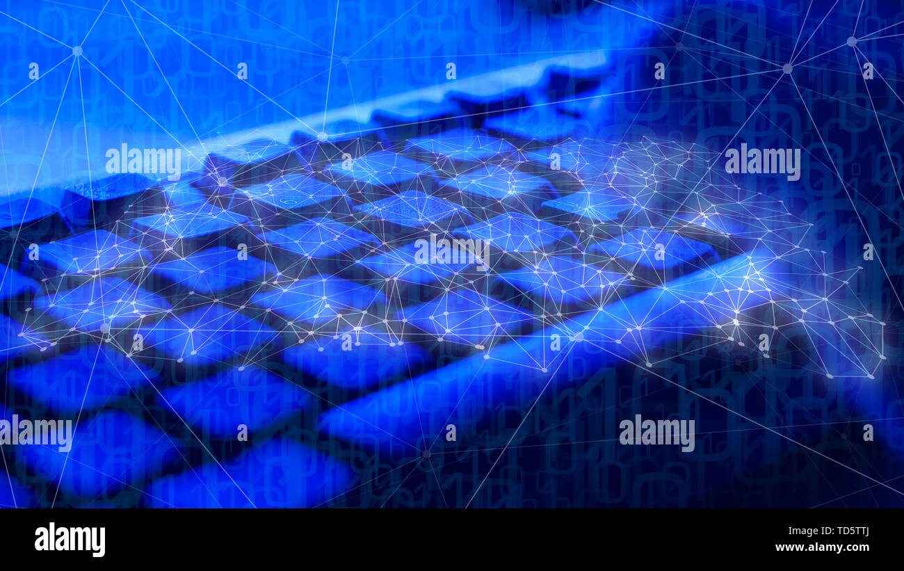 Cyber threat creative graphic background Stock Photo - Alamy