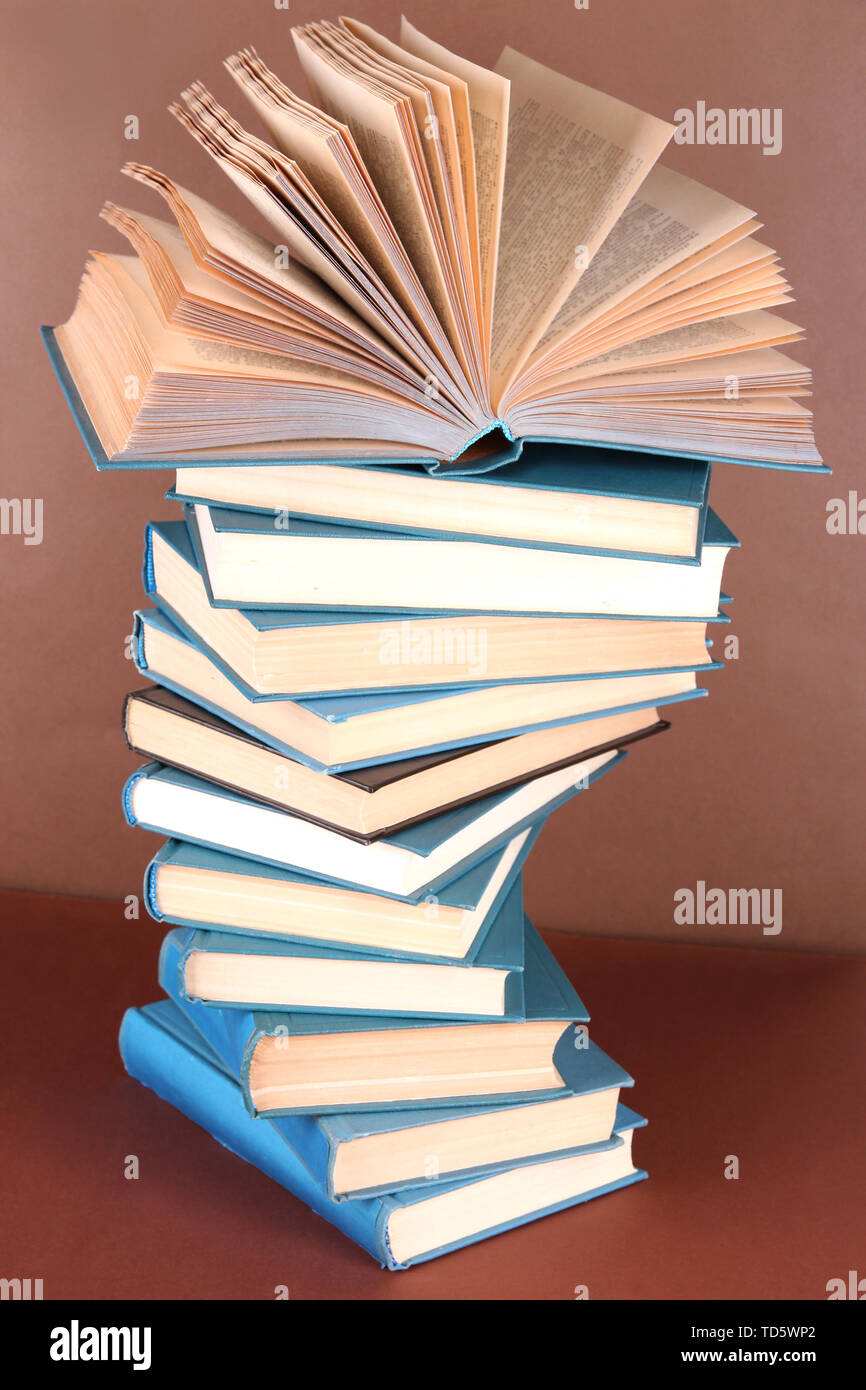 Stack school books spiral hi-res stock photography and images - Alamy