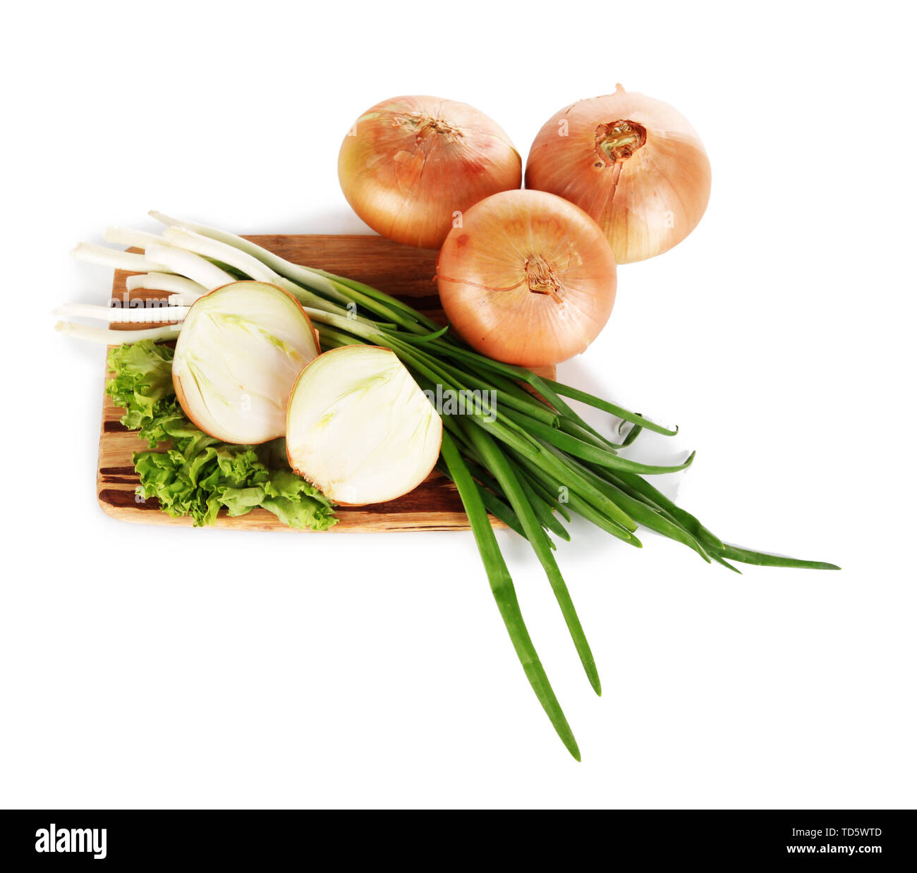 Onions isolated on white Stock Photo - Alamy