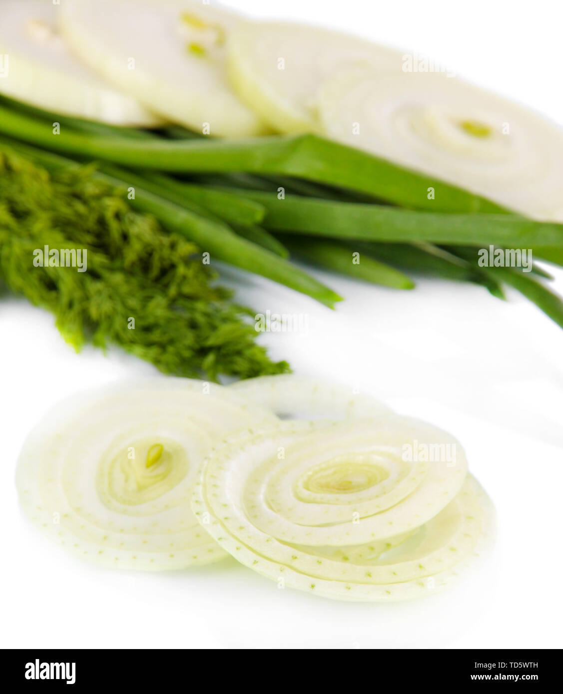 Fresh sliced leek rings hi-res stock photography and images - Alamy