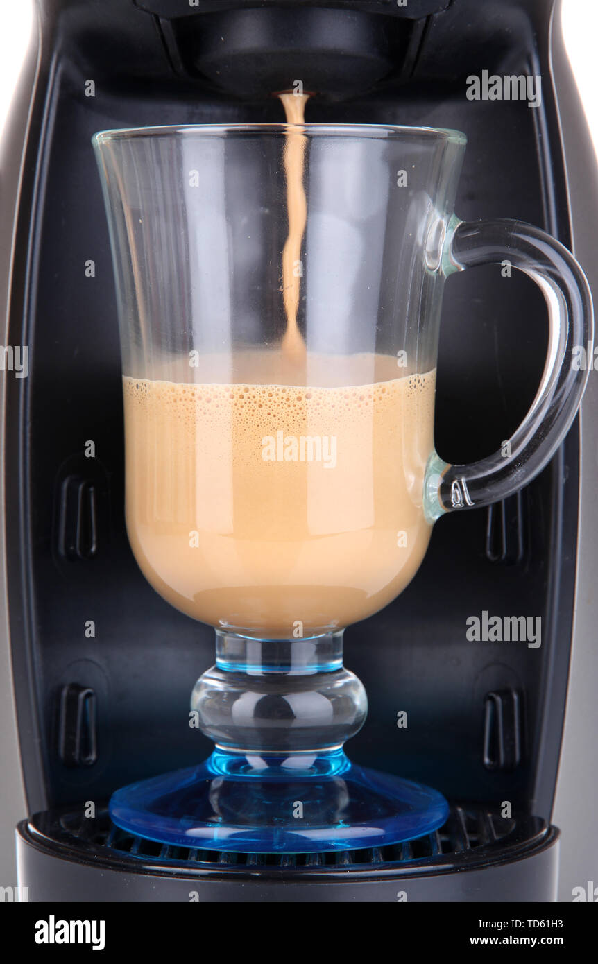 Layered coffee close up Stock Photo - Alamy