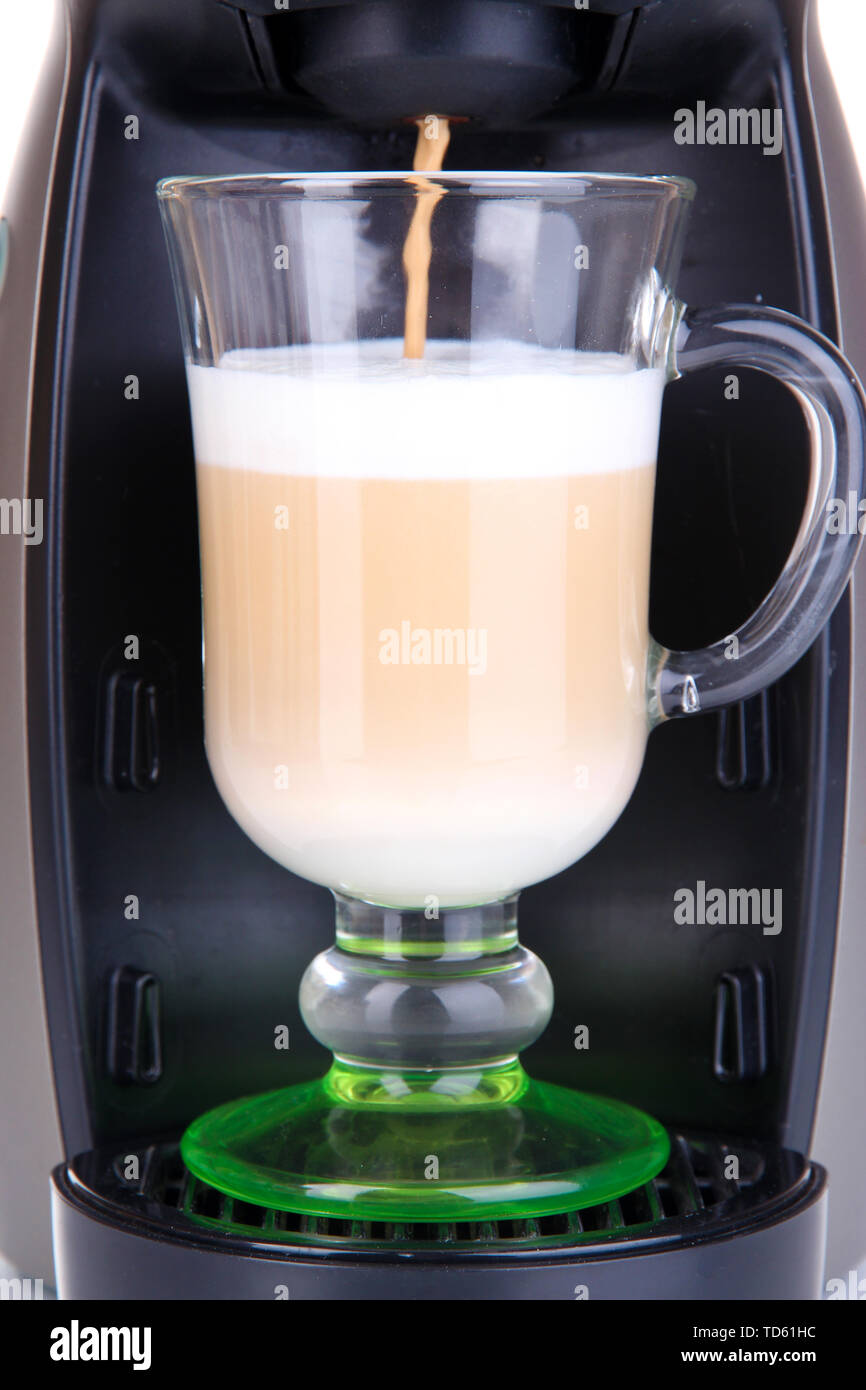 Layered coffee close up Stock Photo - Alamy