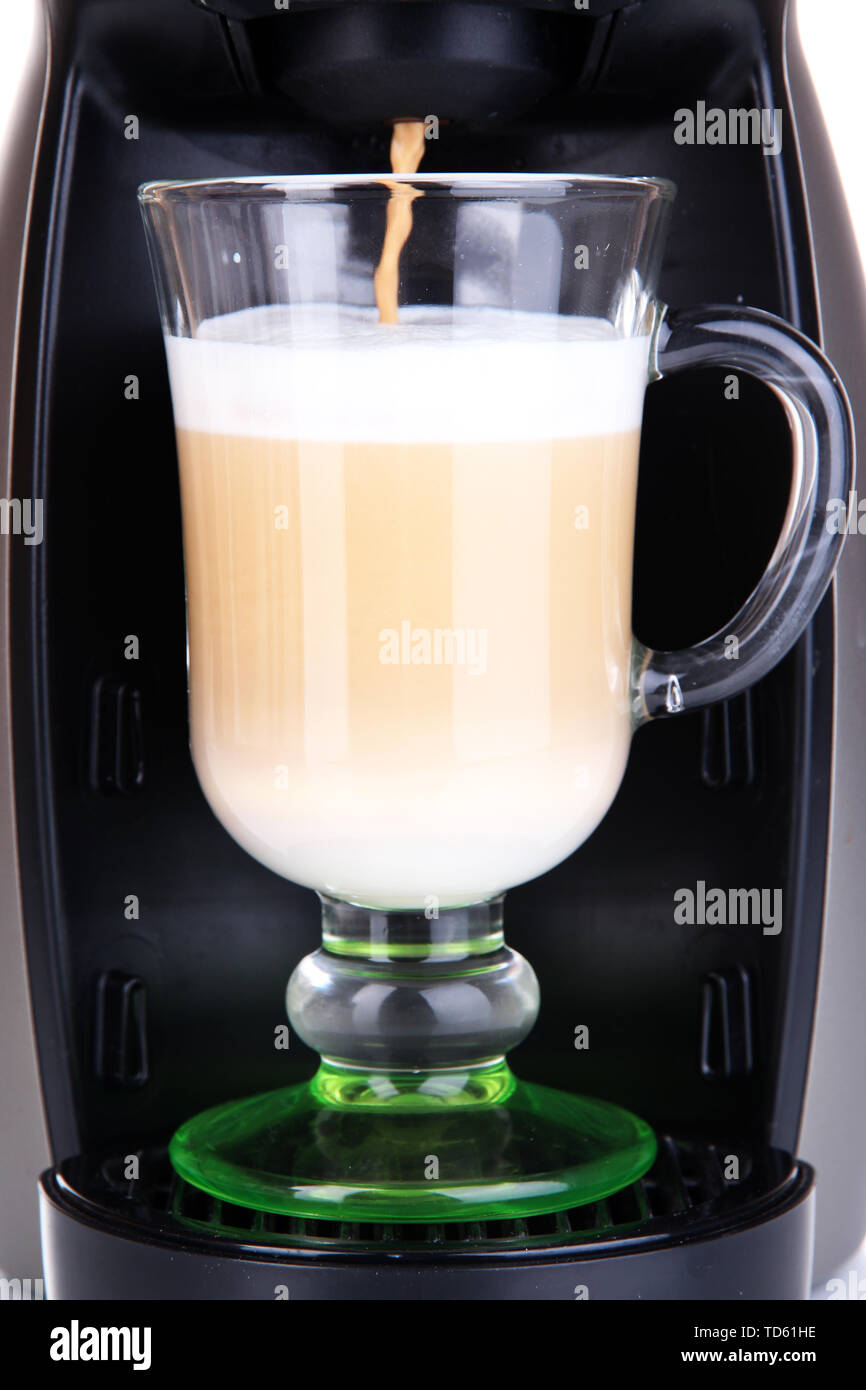 Layered coffee close up Stock Photo - Alamy