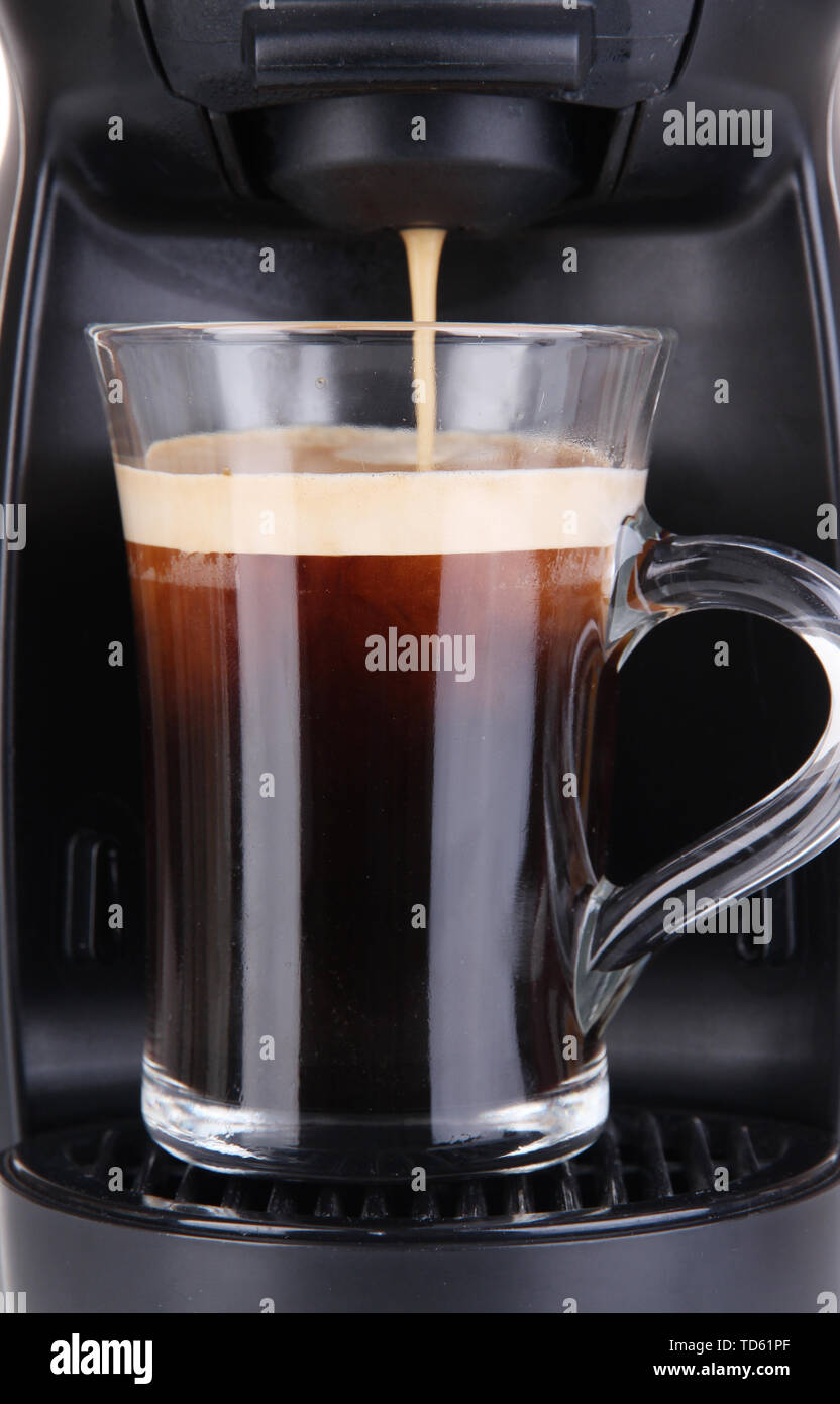 Layered coffee close up Stock Photo - Alamy