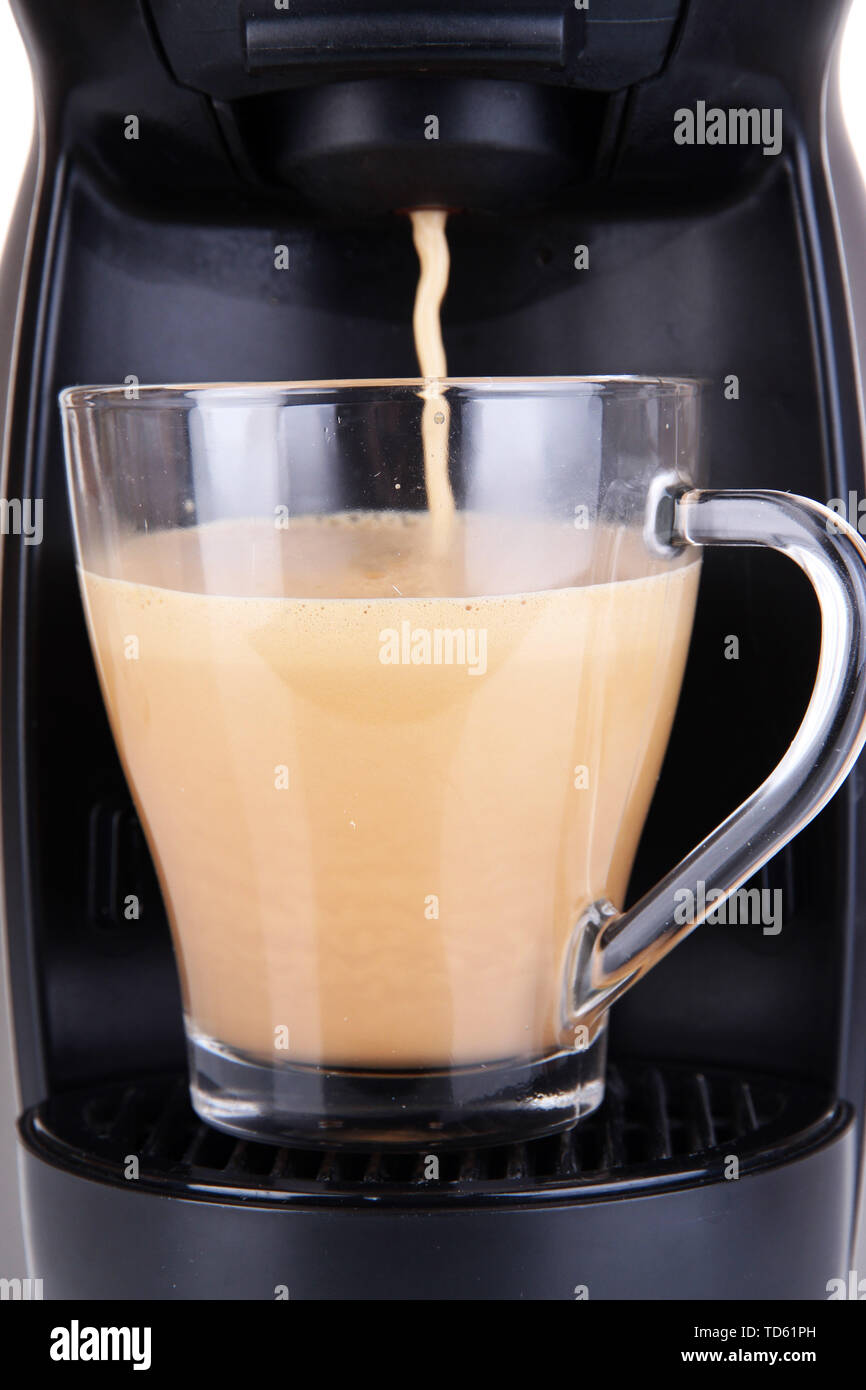Layered coffee close up Stock Photo - Alamy