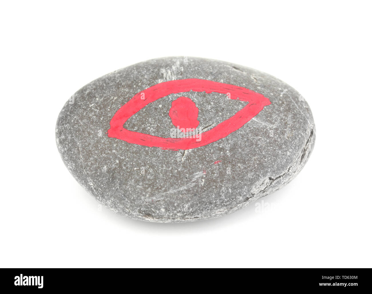 Fortune telling with symbols on stone isolated on white Stock Photo - Alamy