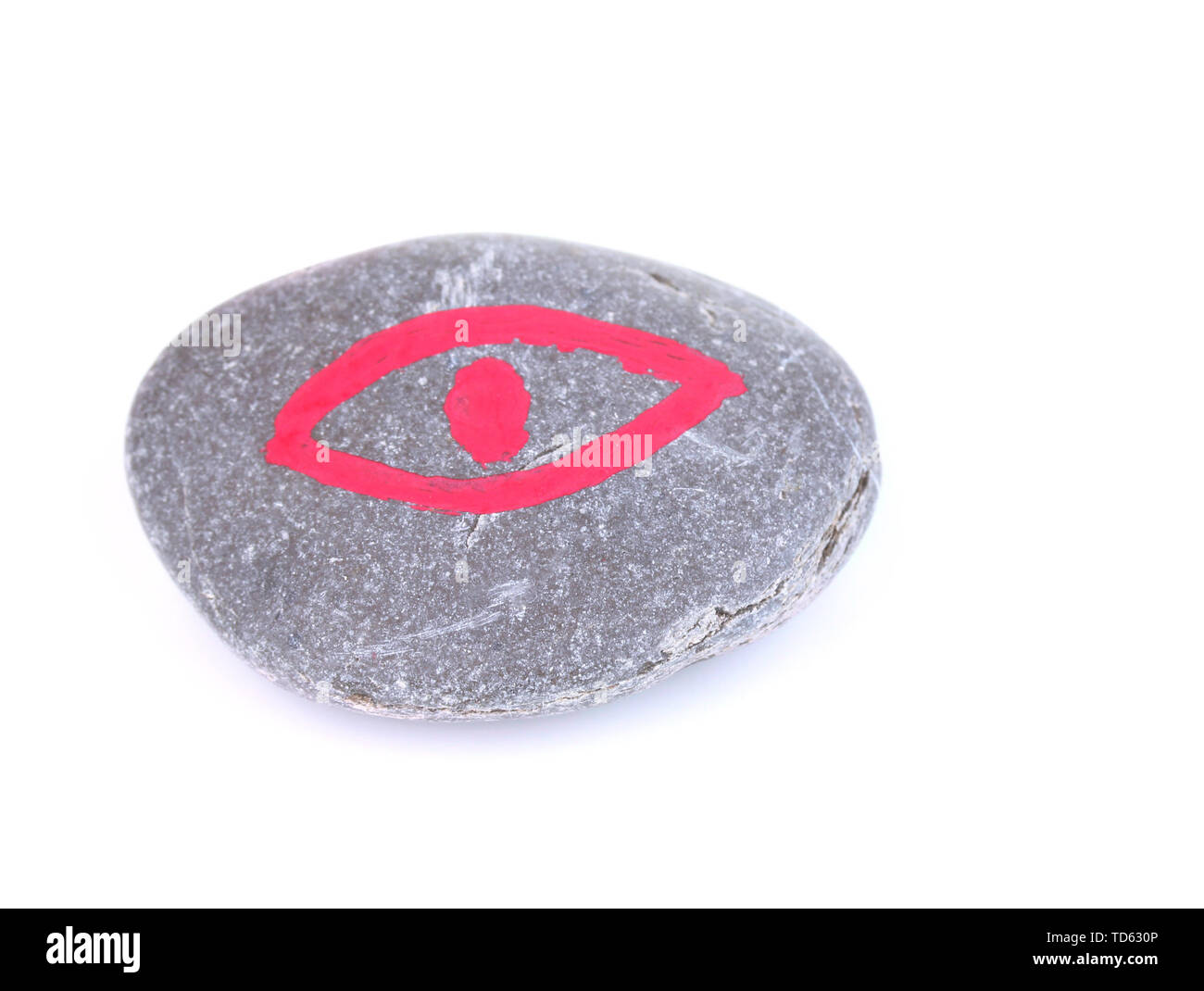 Fortune telling with symbols on stone isolated on white Stock Photo - Alamy