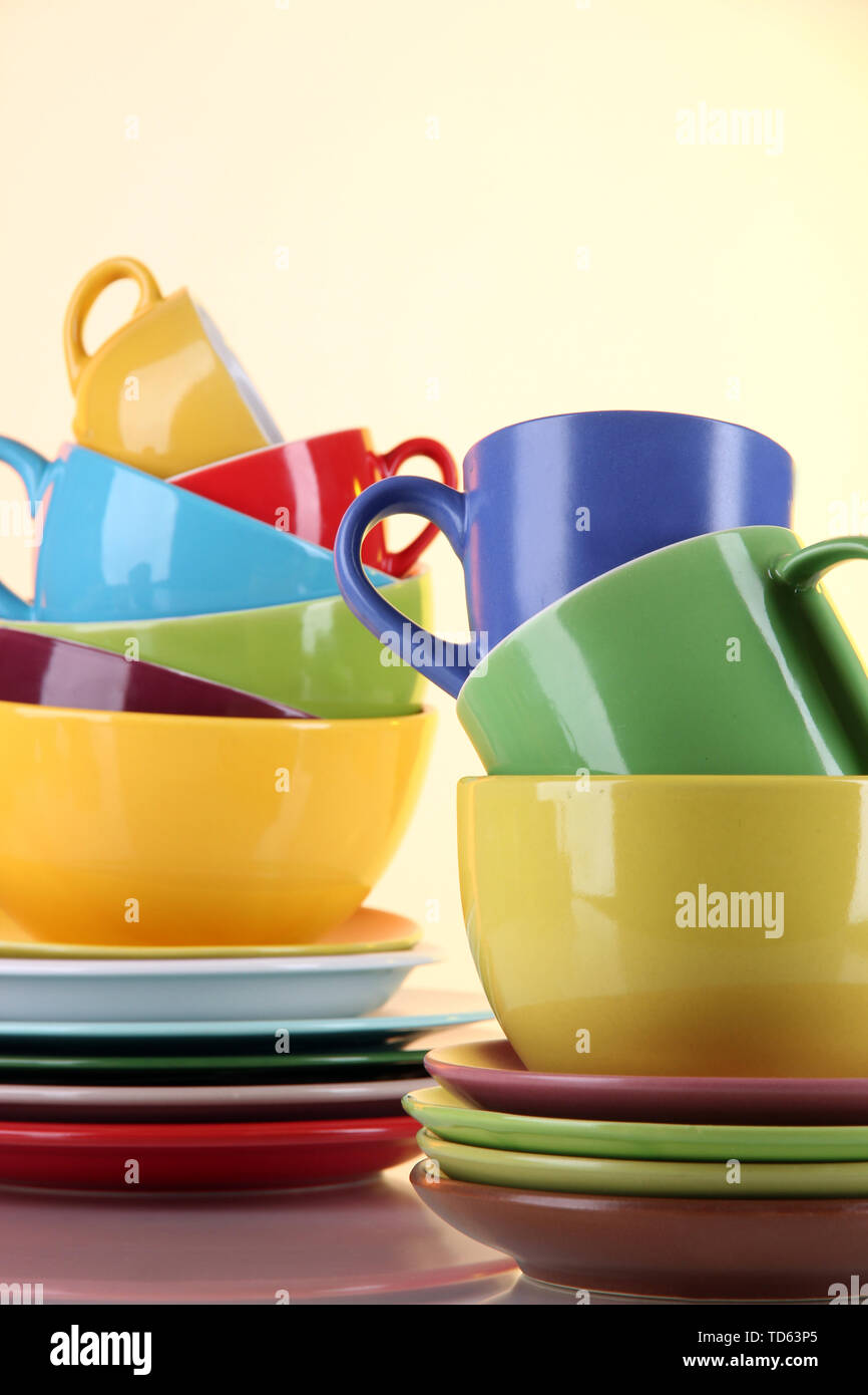 Piled dishes hi-res stock photography and images - Alamy