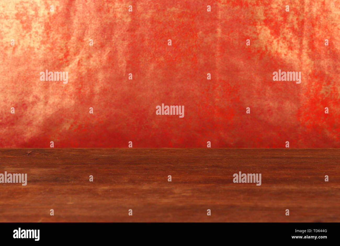 Wooden table on bright background Stock Photo - Alamy