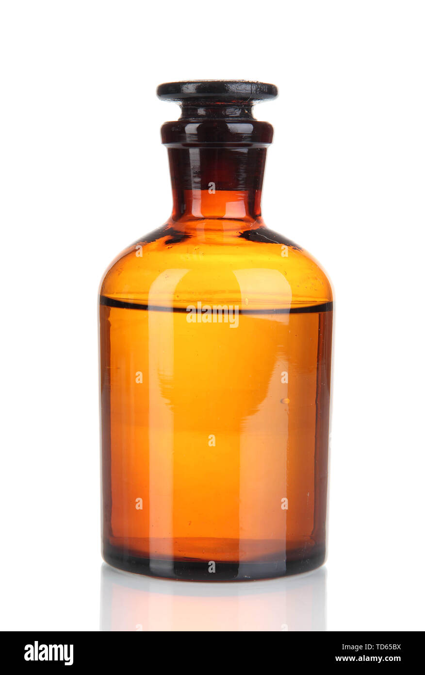 Medicine bottle isolated on white Stock Photo - Alamy