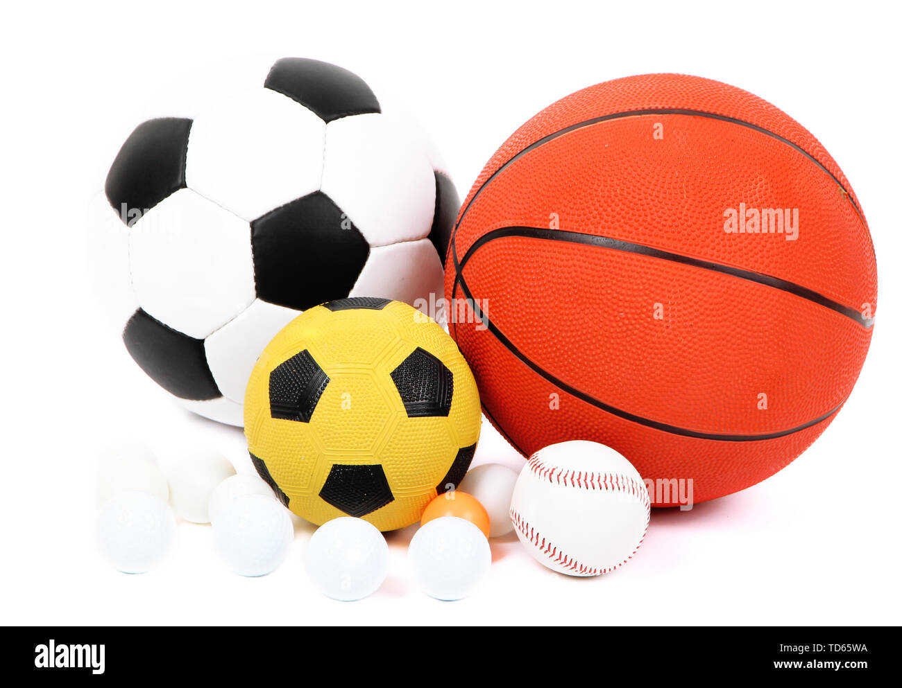 Different golf balls on Cut Out Stock Images & Pictures - Alamy