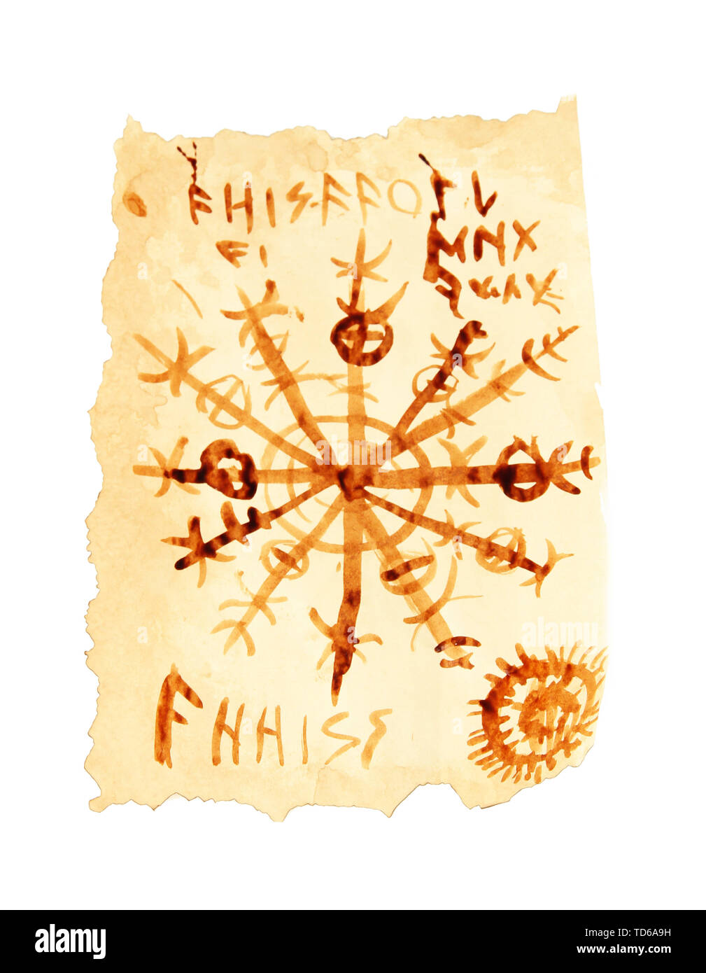 Runes isolated on white hi-res stock photography and images - Alamy