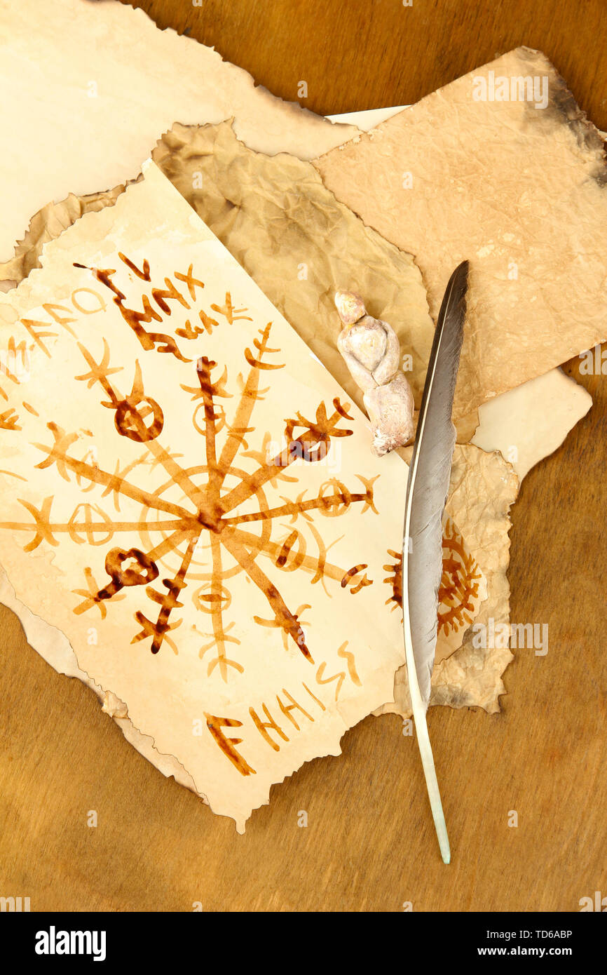 Old papers symbols on hi-res stock photography and images - Alamy