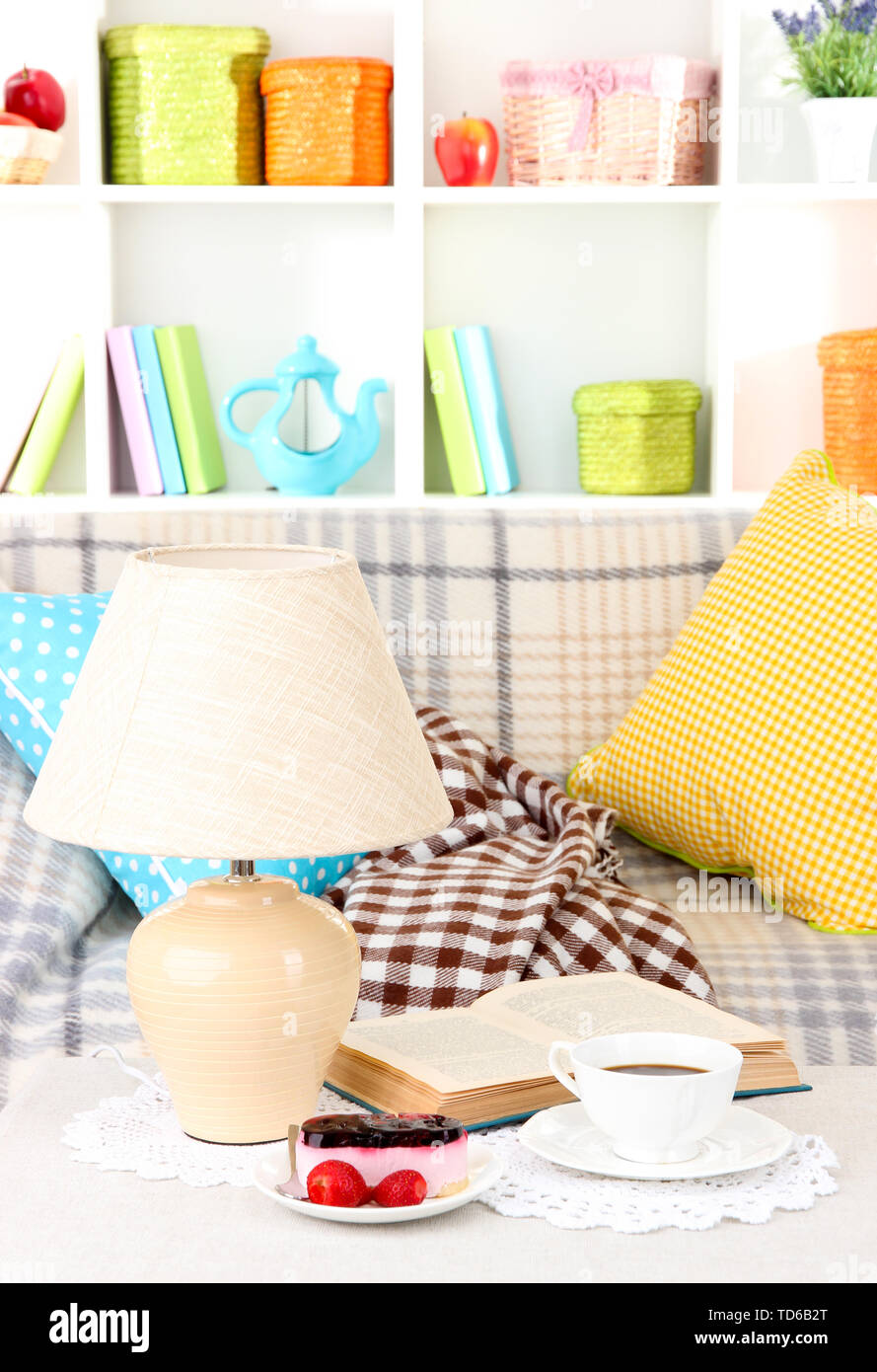 Close up on trendy modern living room Stock Photo - Alamy