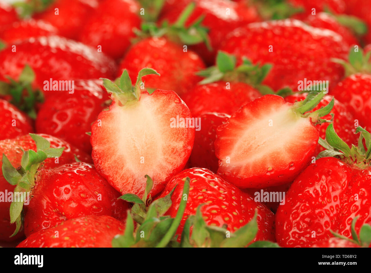 Fresh strawberry close up Stock Photo - Alamy