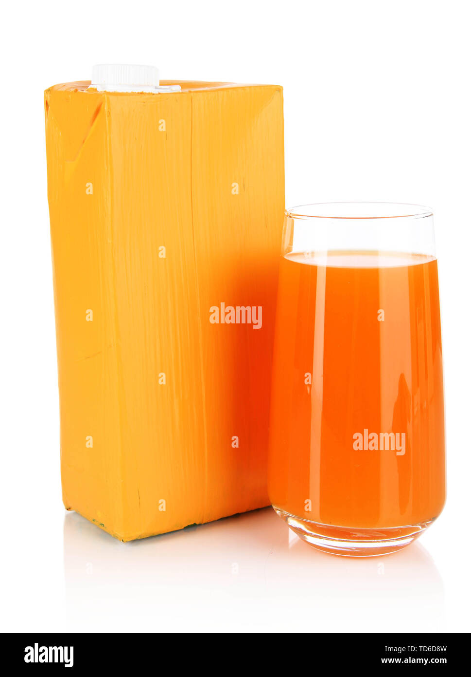 Orange juice carton Cut Out Stock Images & Pictures - Alamy