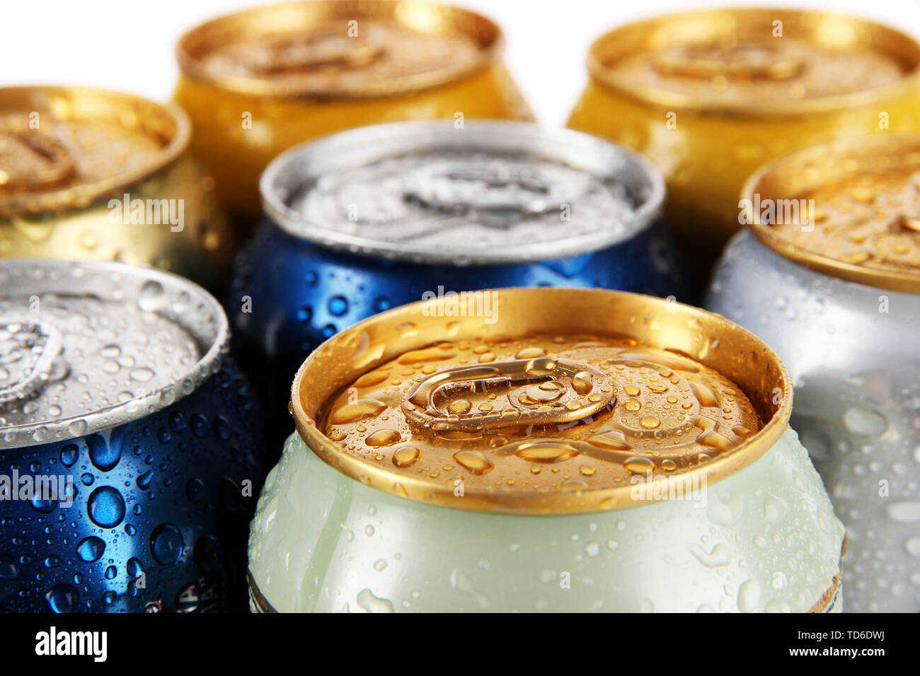 Metal tin isolated on white Stock Photo - Alamy