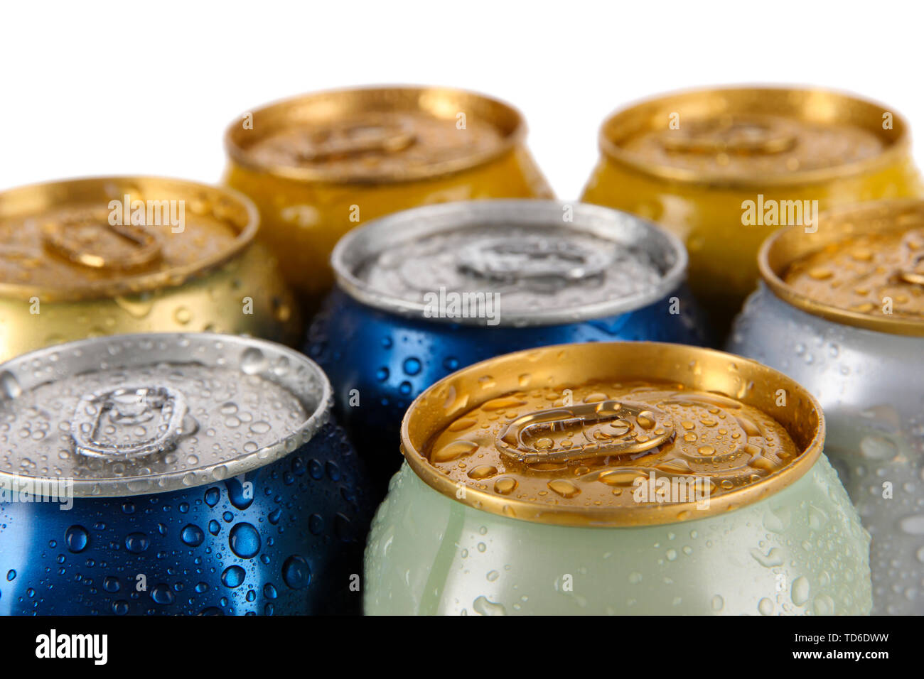 Metal tin isolated on white Stock Photo - Alamy