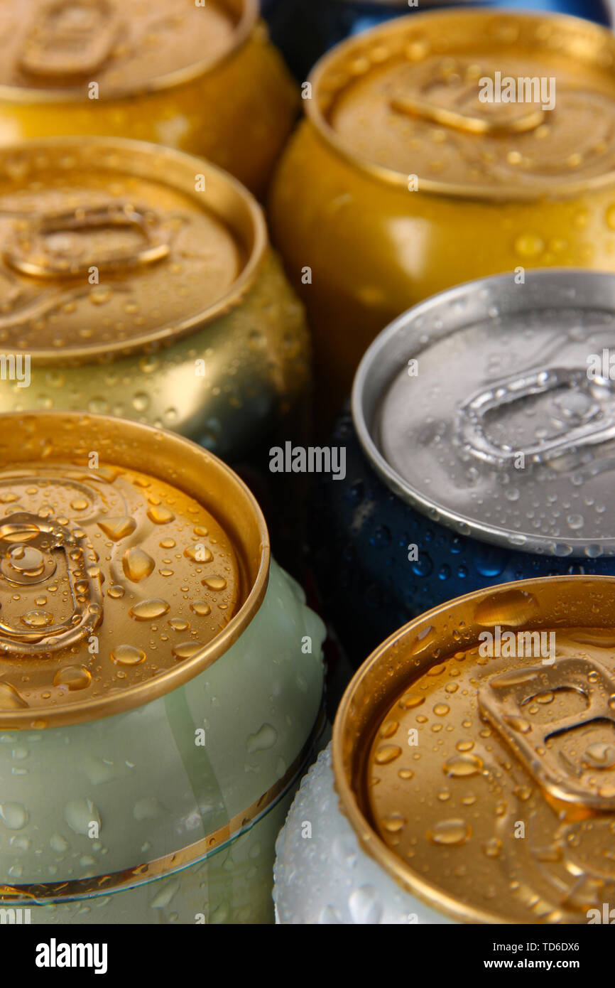 Metal tin close-up Stock Photo - Alamy