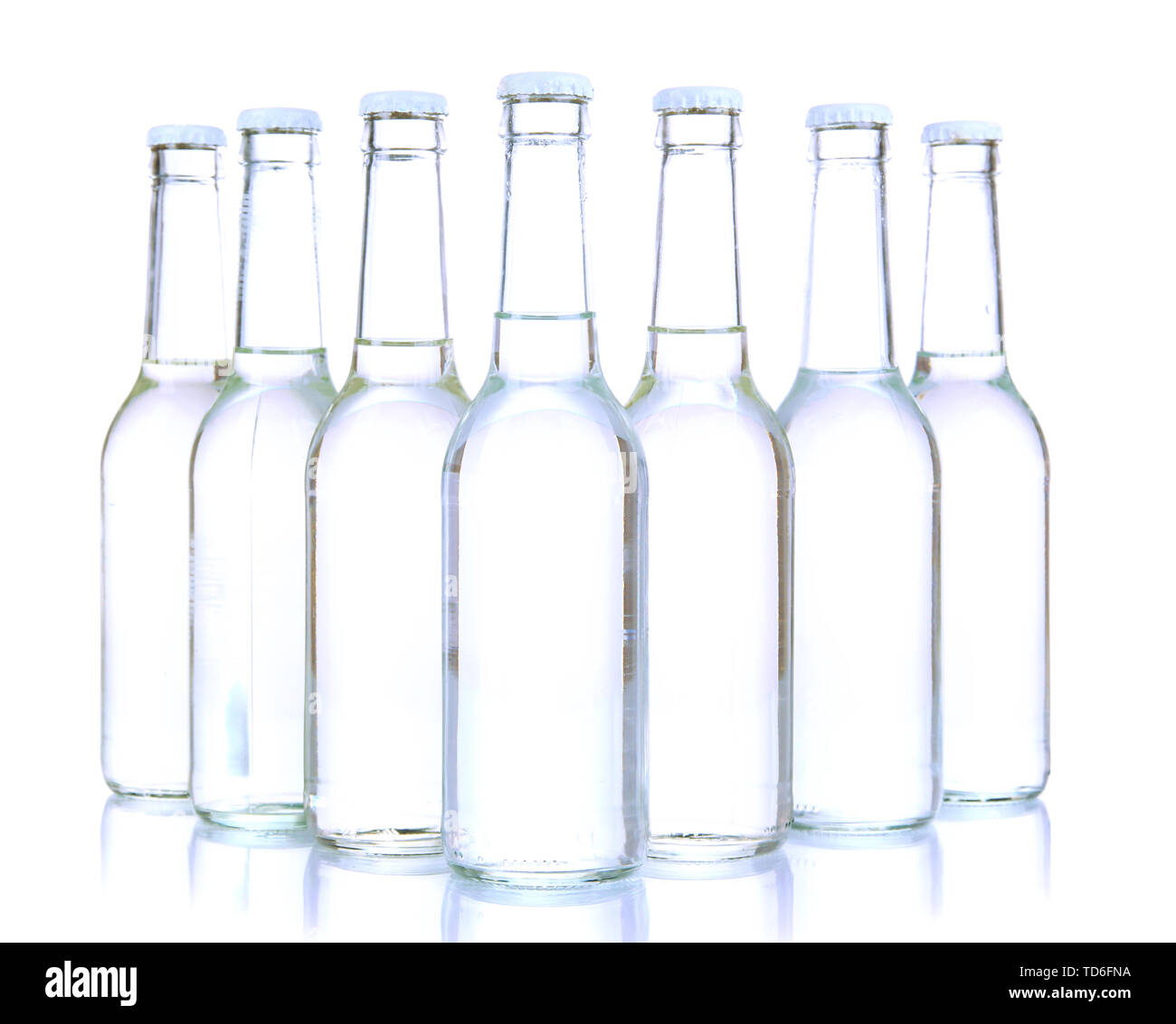 Water bottles isolated on white Stock Photo - Alamy