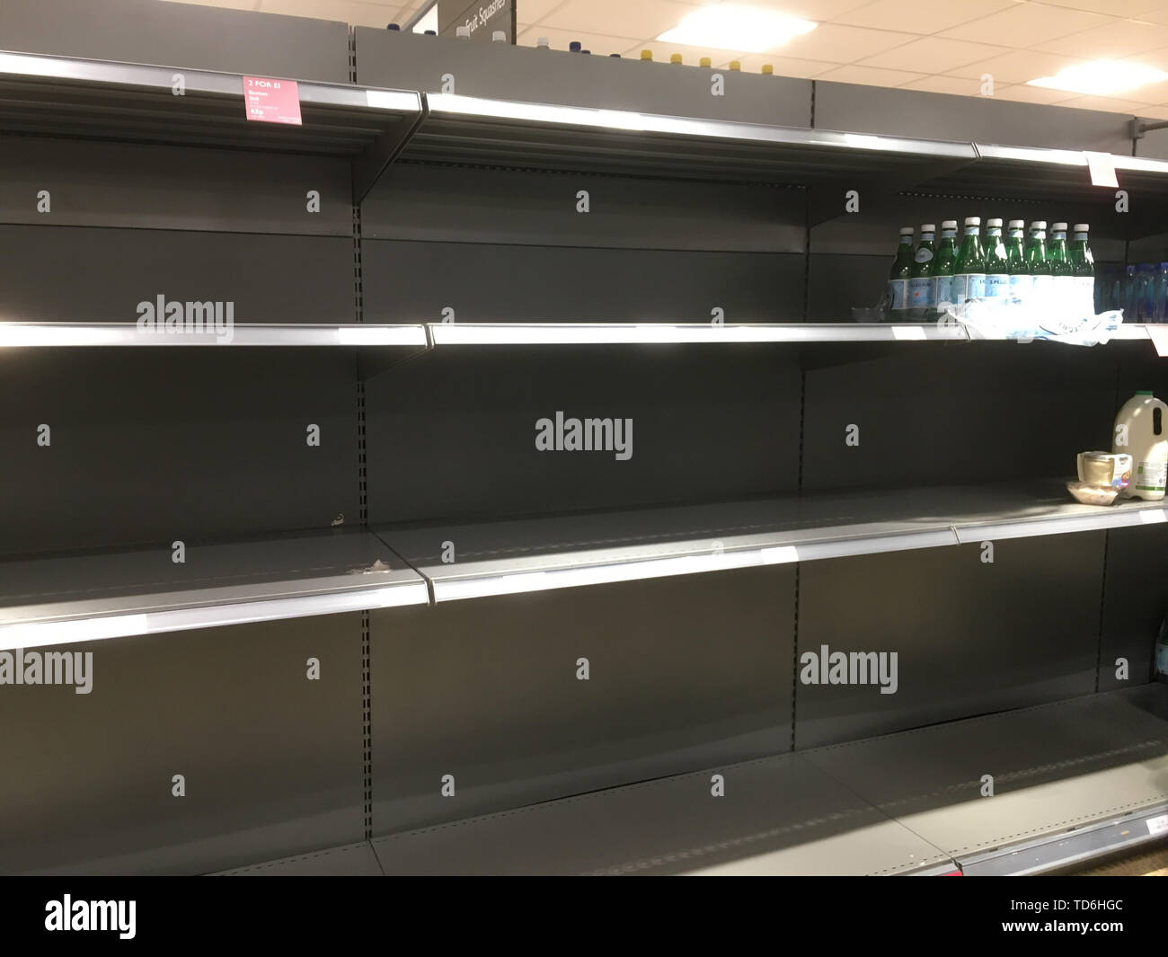 The water aisle in a waitrose supermarket in twickenham hi-res stock ...