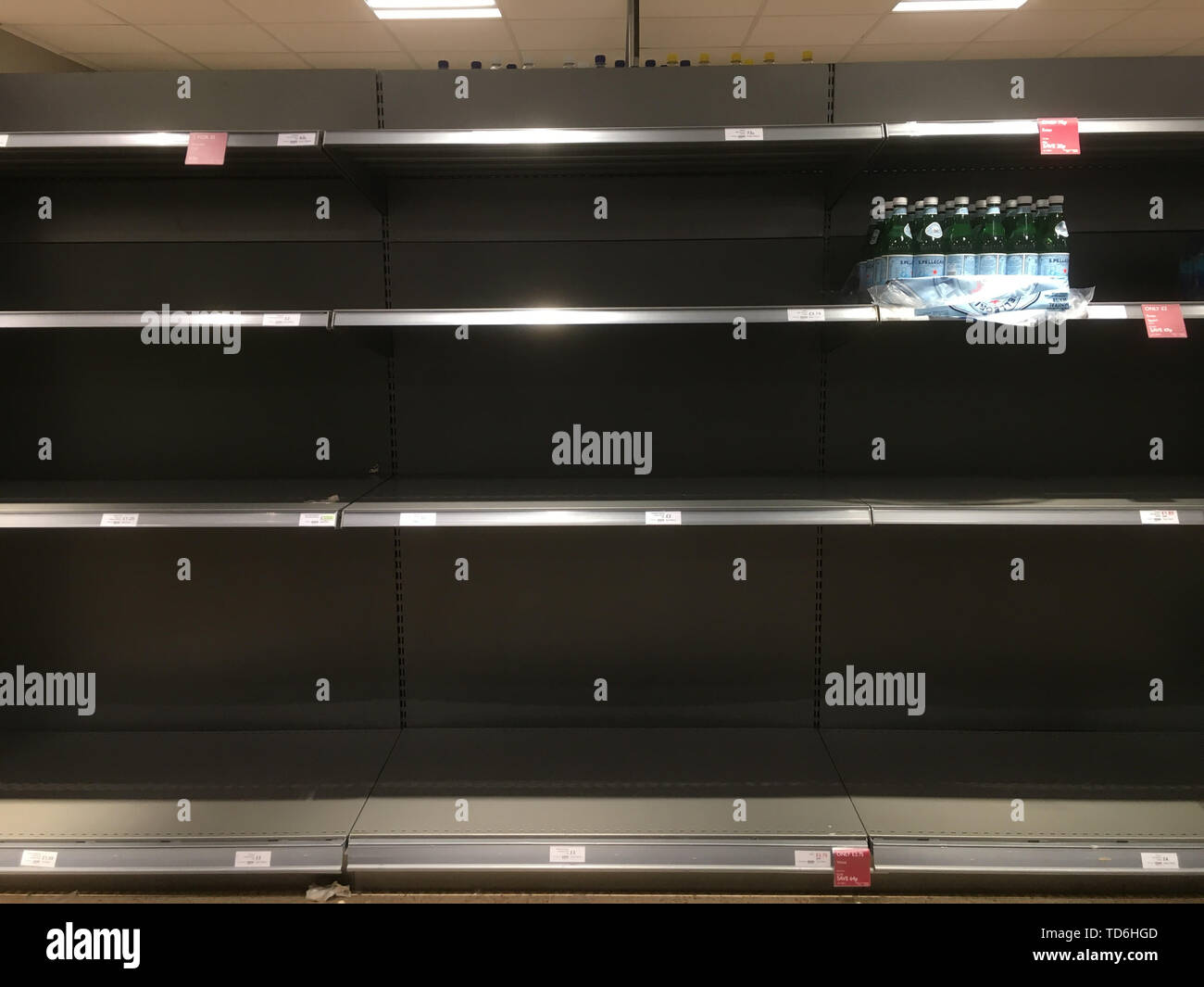 The water aisle in a waitrose supermarket in twickenham hi-res stock ...
