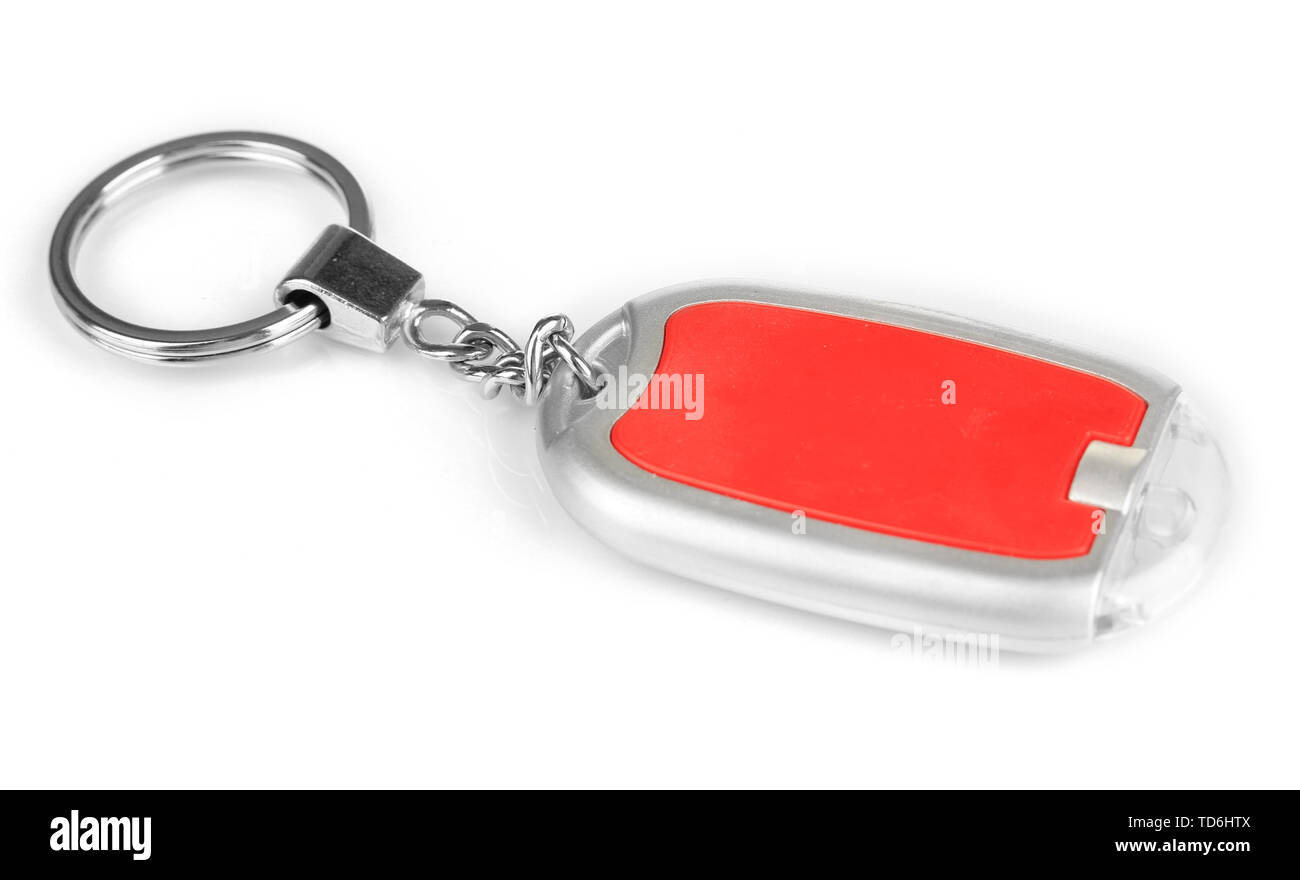 Keychain isolated on white Stock Photo - Alamy
