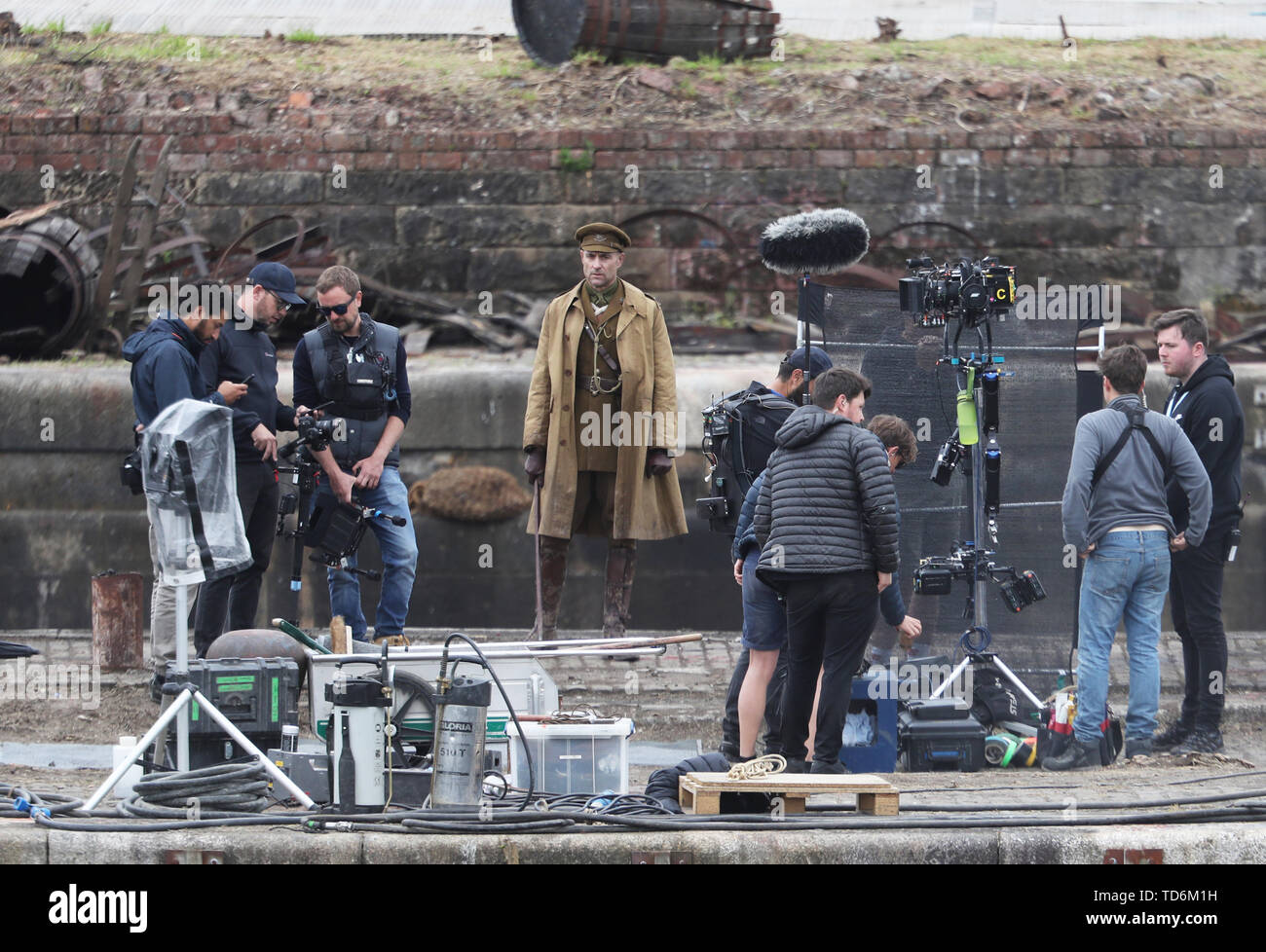Actor Mark Strong on the set of Sam Mendes' new film 1917 during ...