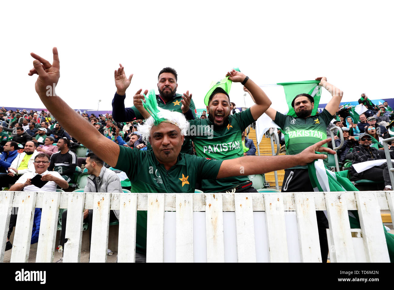 Pakistan fans in the stands show their support during the ICC Cricket ...