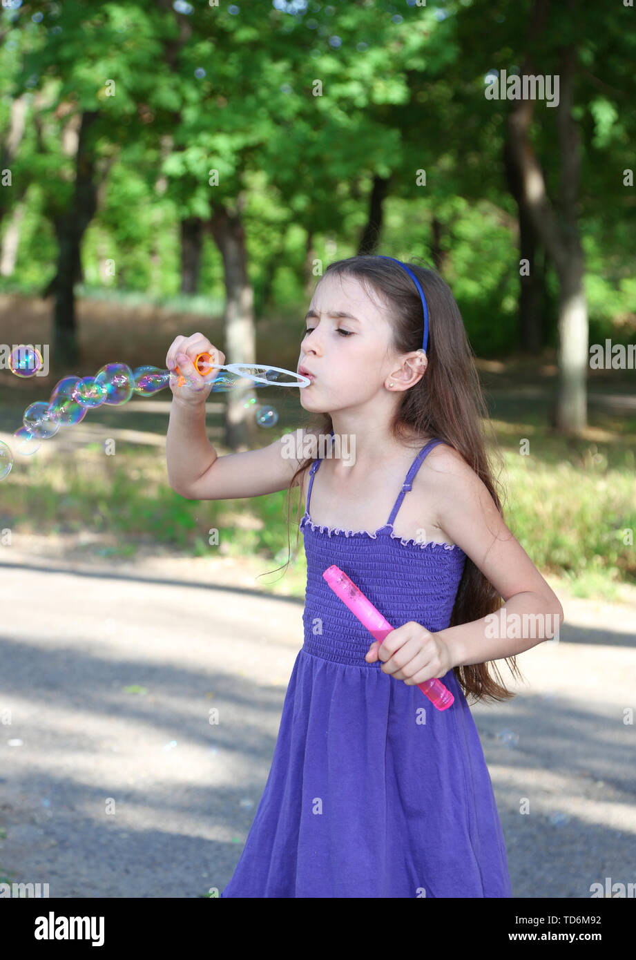 Beautiful girl long hair blowing hi-res stock photography and images ...