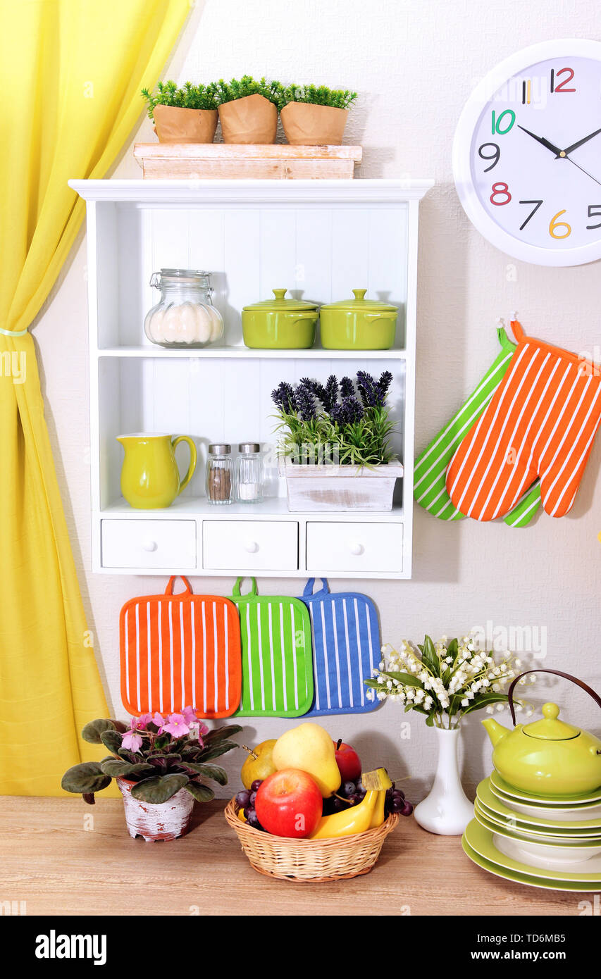 Beautiful kitchen interior Stock Photo - Alamy