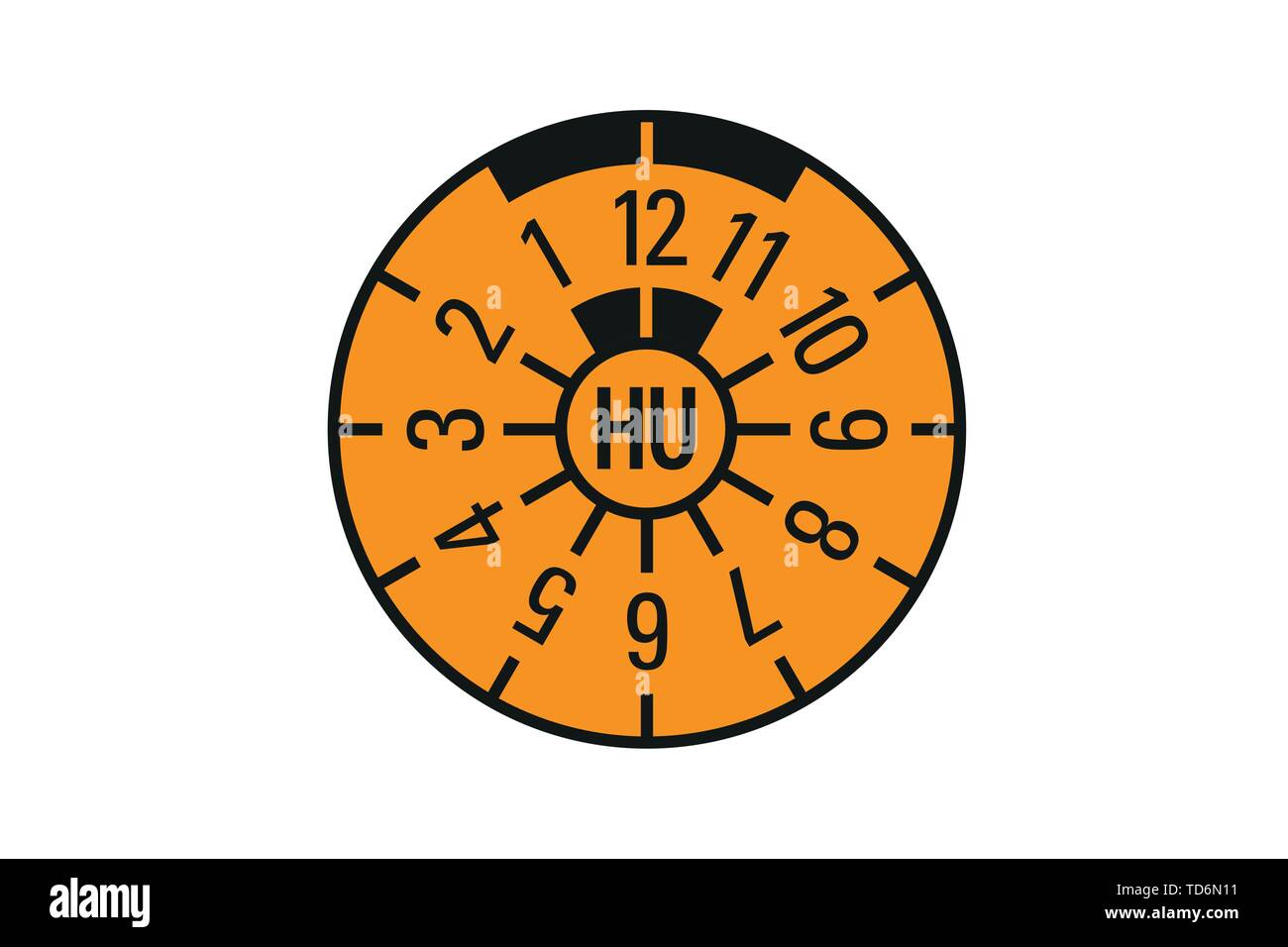 Car inspection sticker hi-res stock photography and images - Alamy