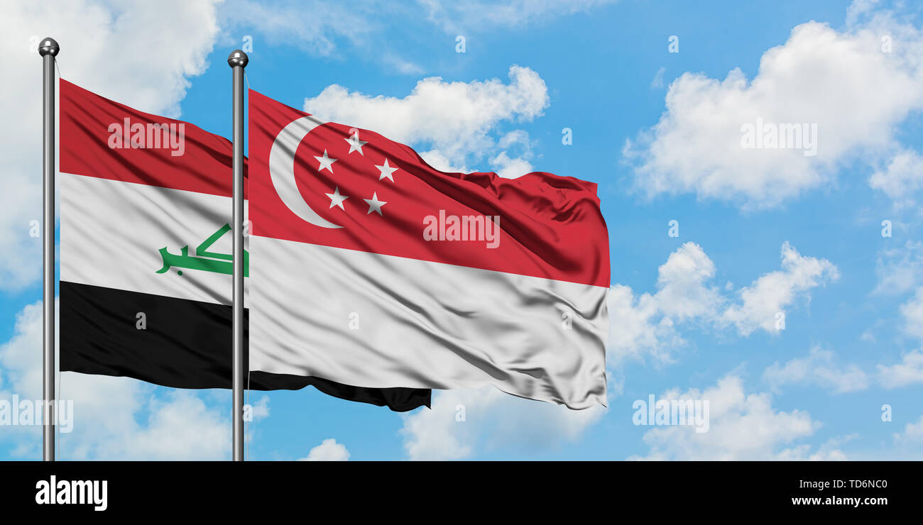 Singapore iraq flag hi-res stock photography and images - Alamy